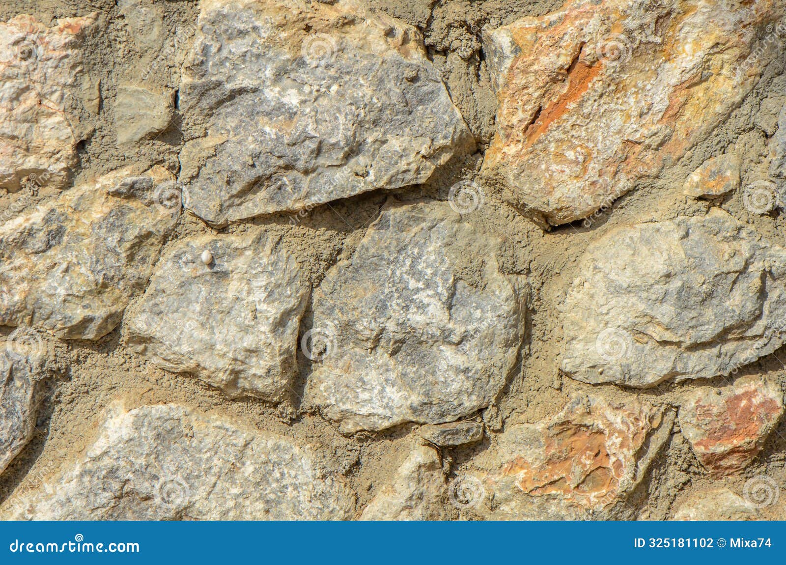 Full Frame of Texture,Stone Wall Constructed with Rocks Stock Photo ...