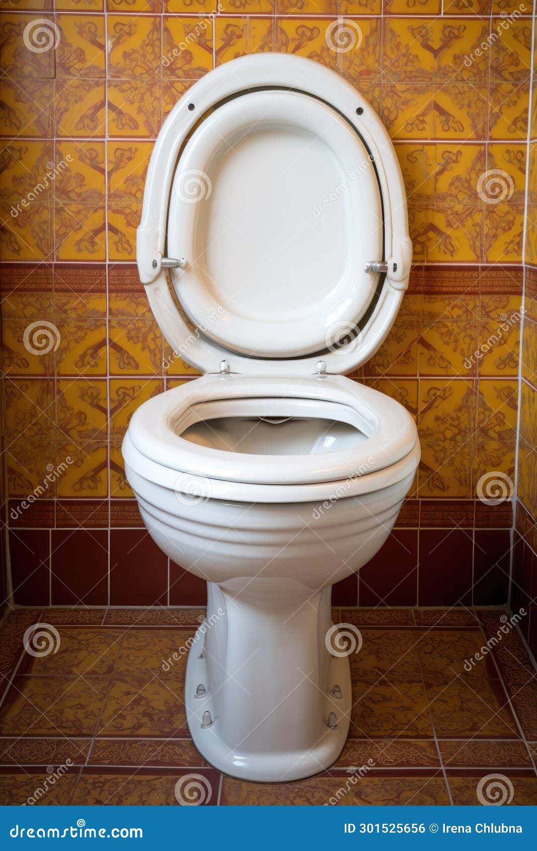 Decorative Toilet Interior Design Stock Illustration - Illustration of ...