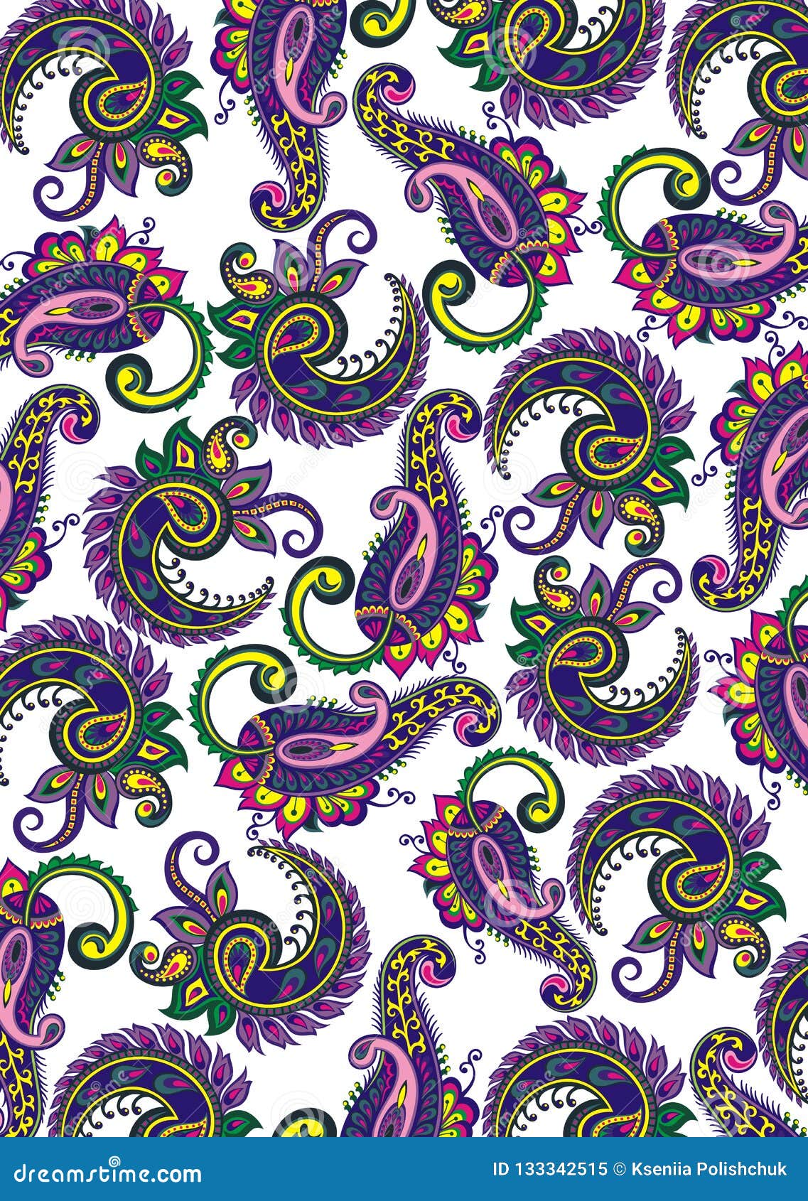Traditional Paisley Pattern Royalty-Free Stock Photography ...
