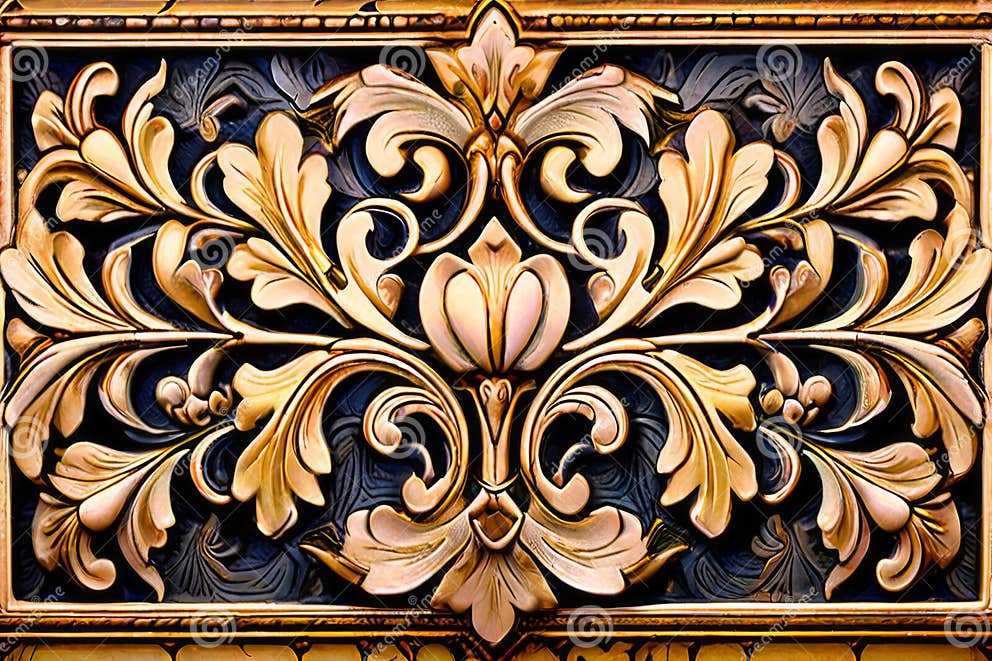 Decorative Trim a Shot of Decorative Trim Highlighting the Patte Stock ...