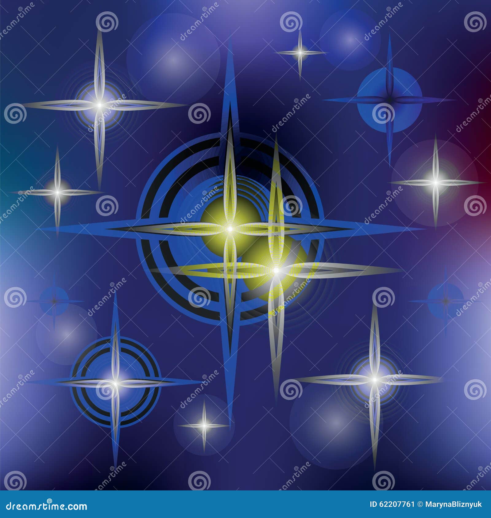 Decorative twinkling stars stock illustration. Illustration of graphic ...