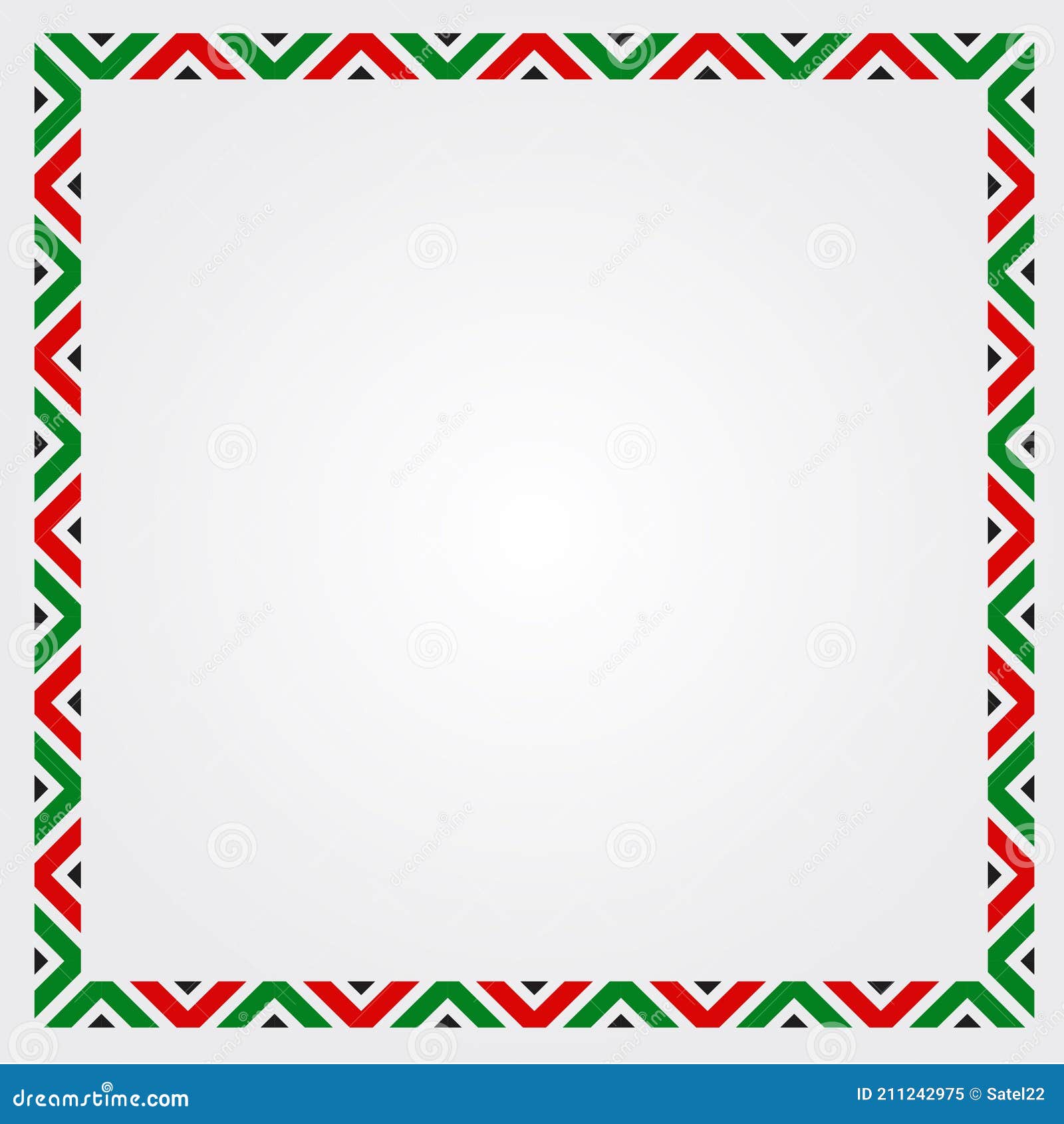 A Decorative Vector Border with Bold Primary Colors. Stock Vector ...