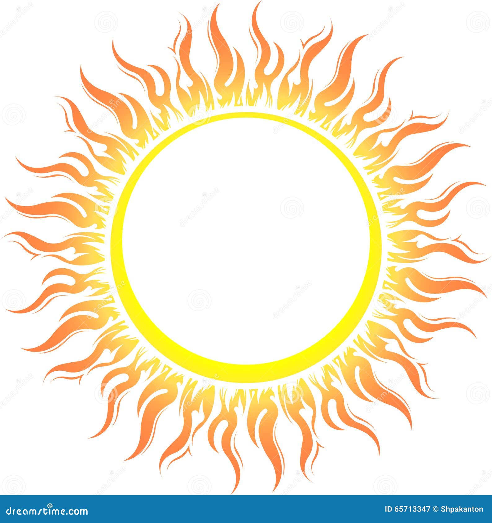 Decorative Vector Bright Colorful Sun Symbol Stock Vector ...