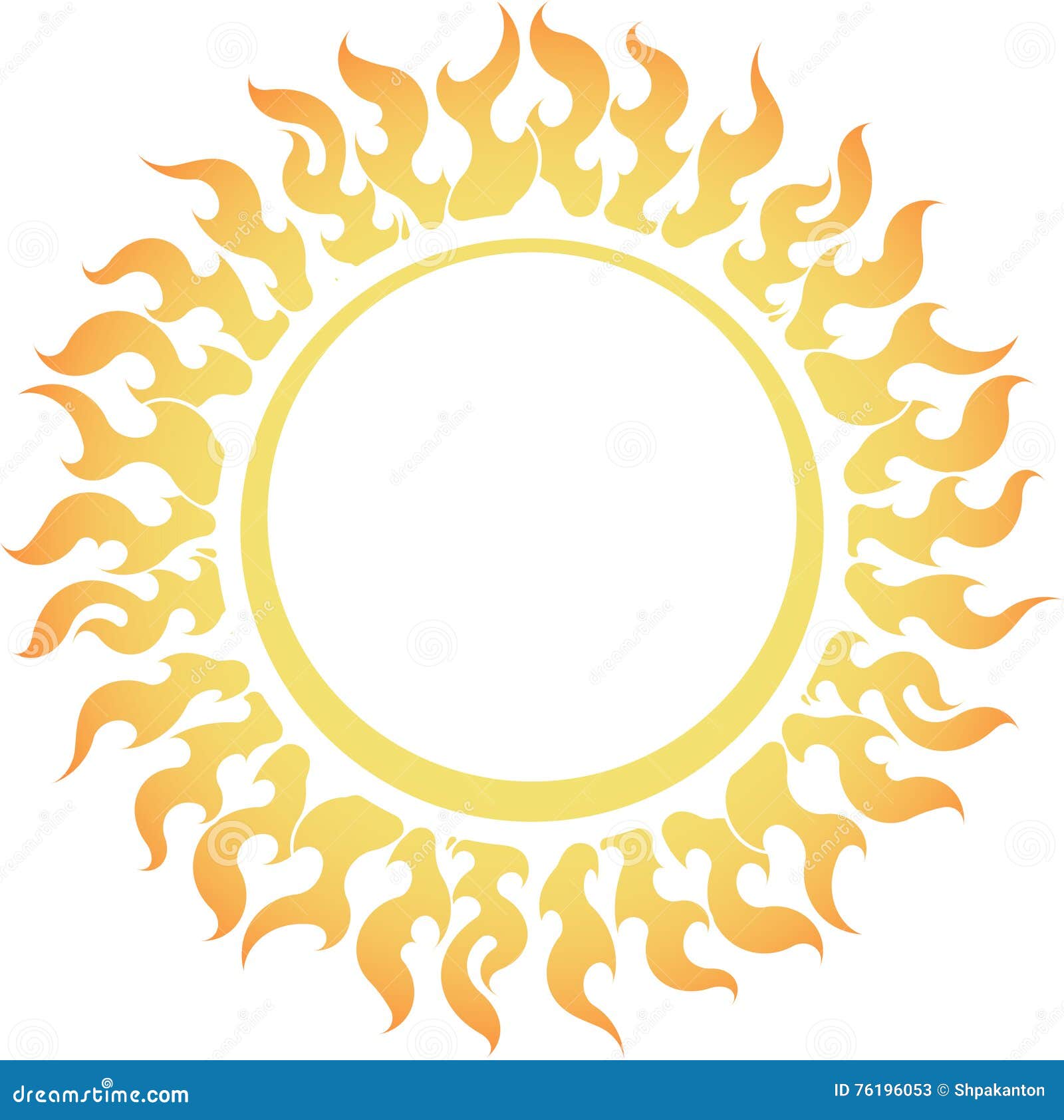 Decorative Vector Bright Colorful Sun Symbol Stock Vector ...