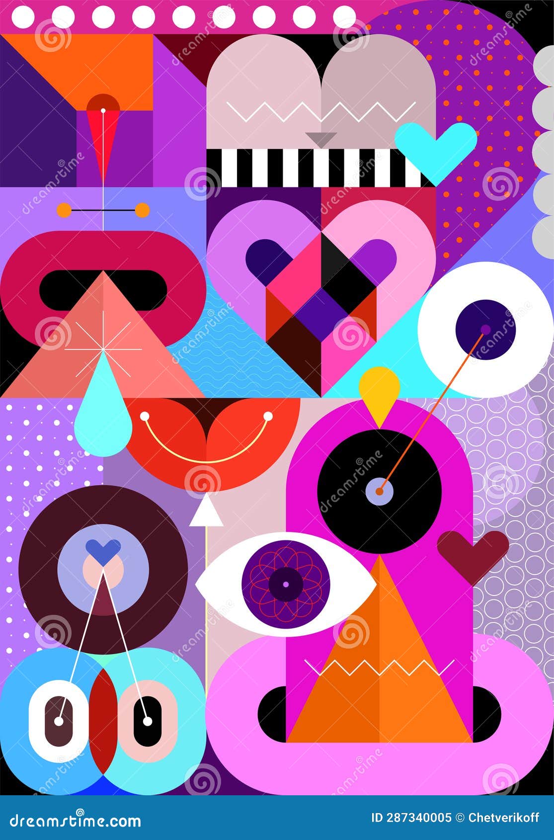 Decorative Vector Design stock vector. Illustration of cube - 287340005