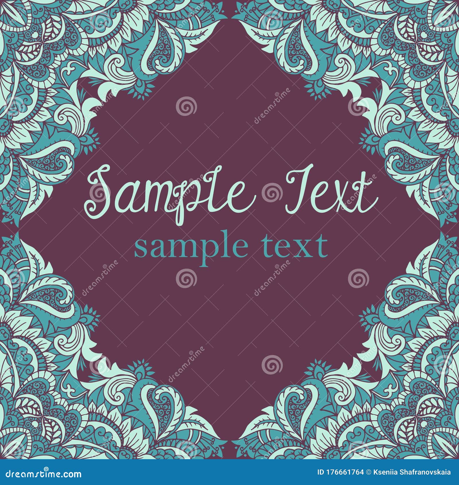 Decorative Vector Frame, Ornamental Corners Stock Vector - Illustration ...