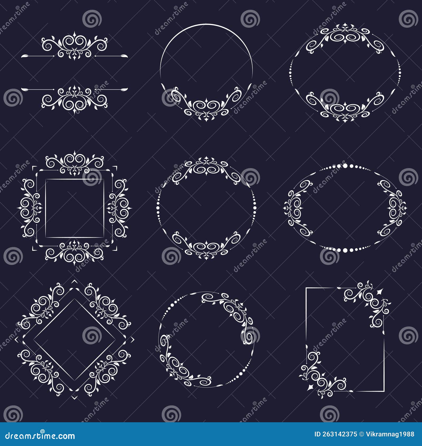 Decorative Vector Frames And Borders. Royalty-Free Stock Photo ...