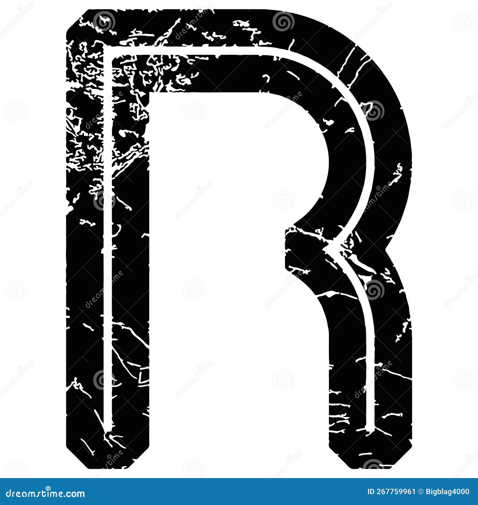 Decorative Vector Letter Isolated on White Background.Art Font. Stock ...