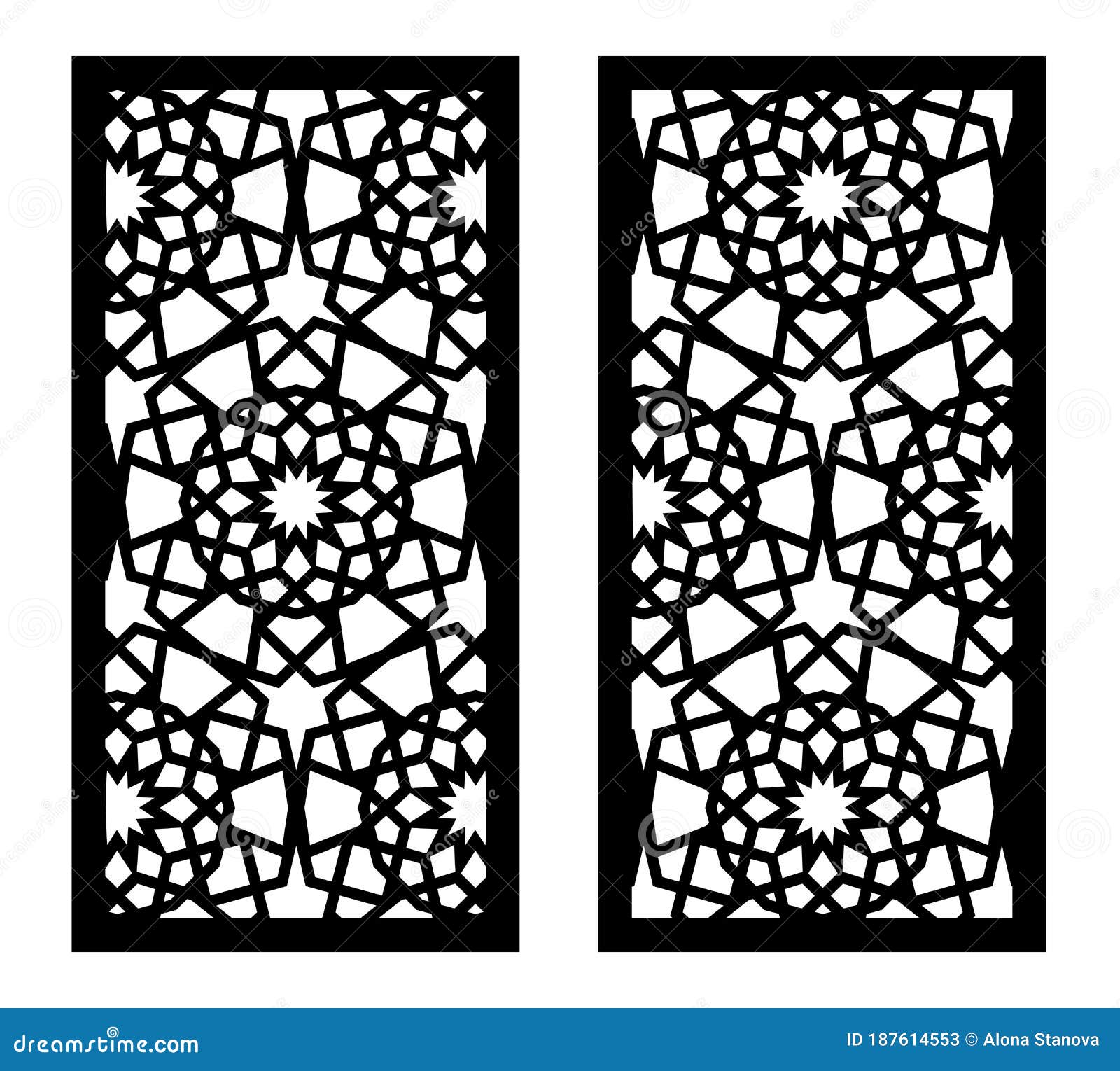 Decorative Vector Panel for Laser Cutting. Template for Interior ...