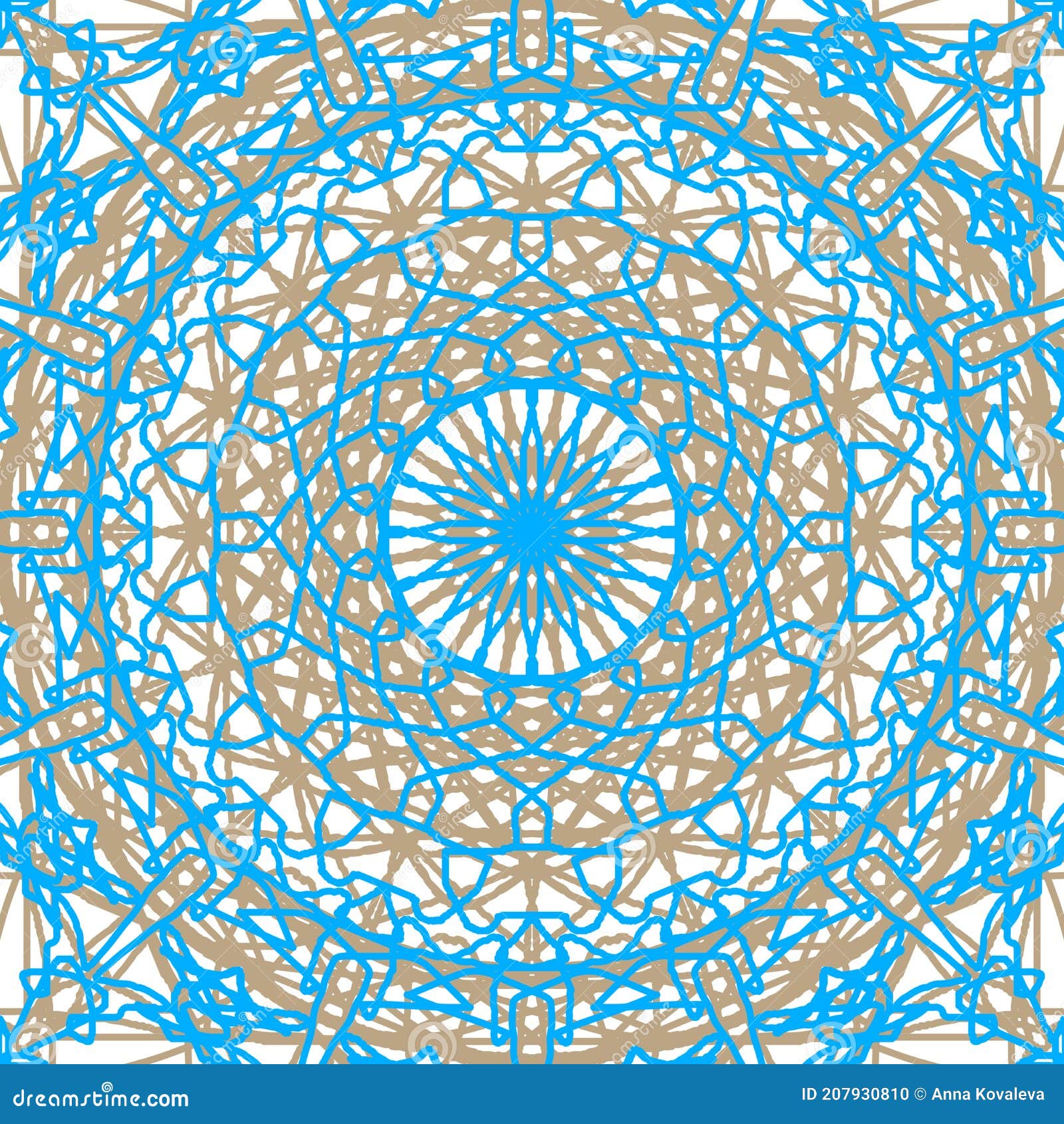 Decorative Vintage Design Element, Mandala Element. Hand Draw Lace ...