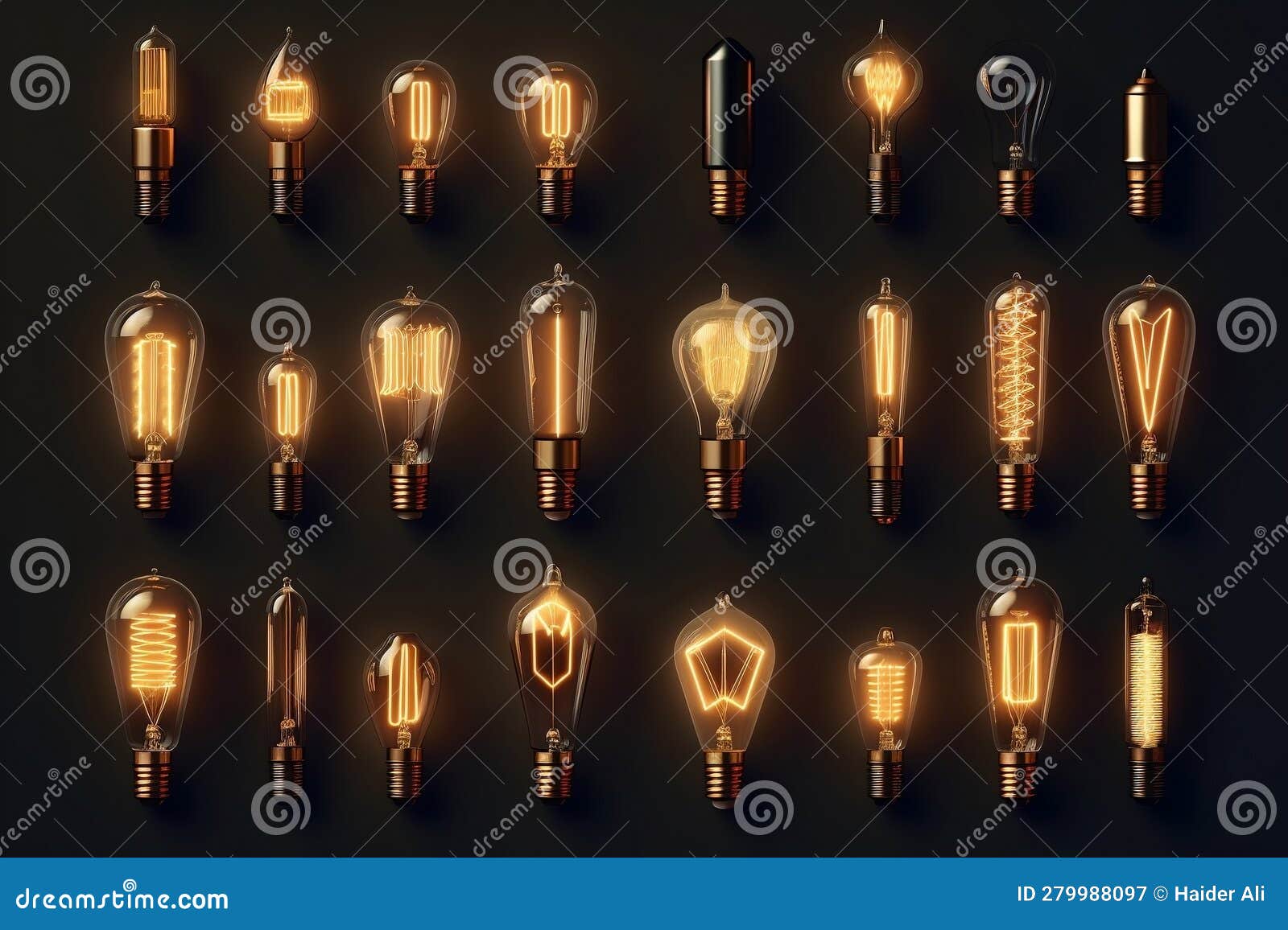 Decorative Vintage Edison Style Light Bulbs in Unique Designs ...