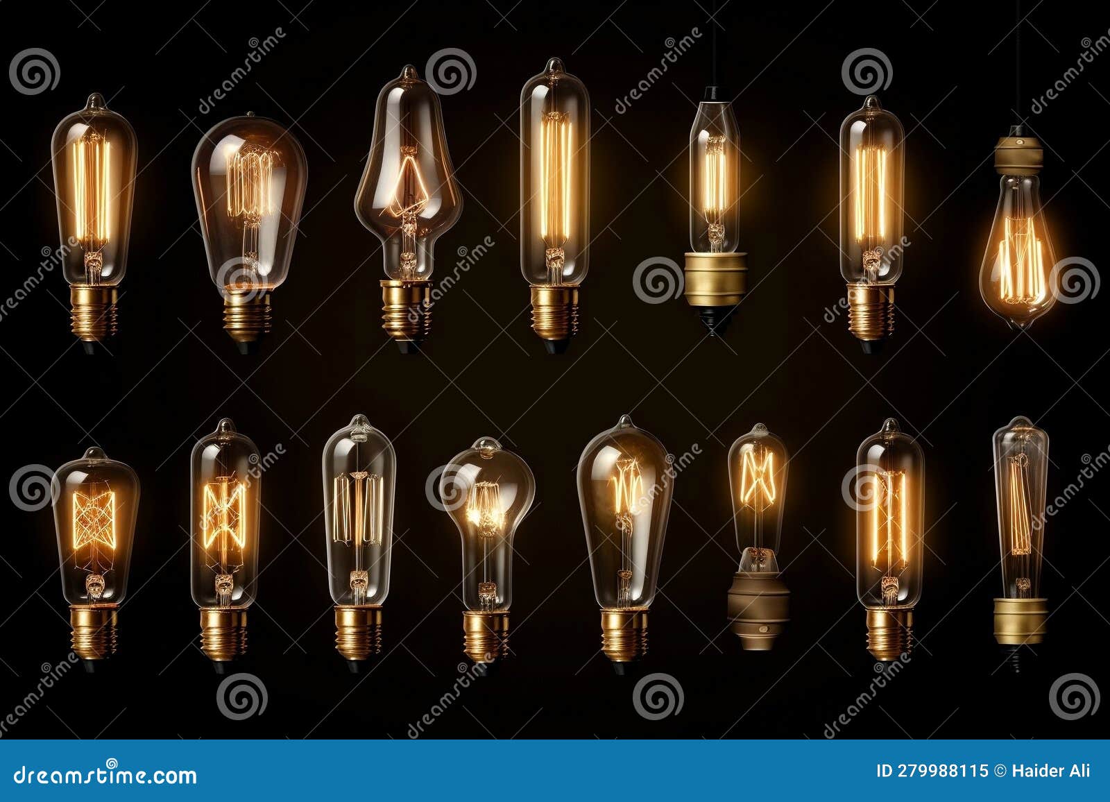 Decorative Vintage Edison Style Light Bulbs in Unique Designs ...