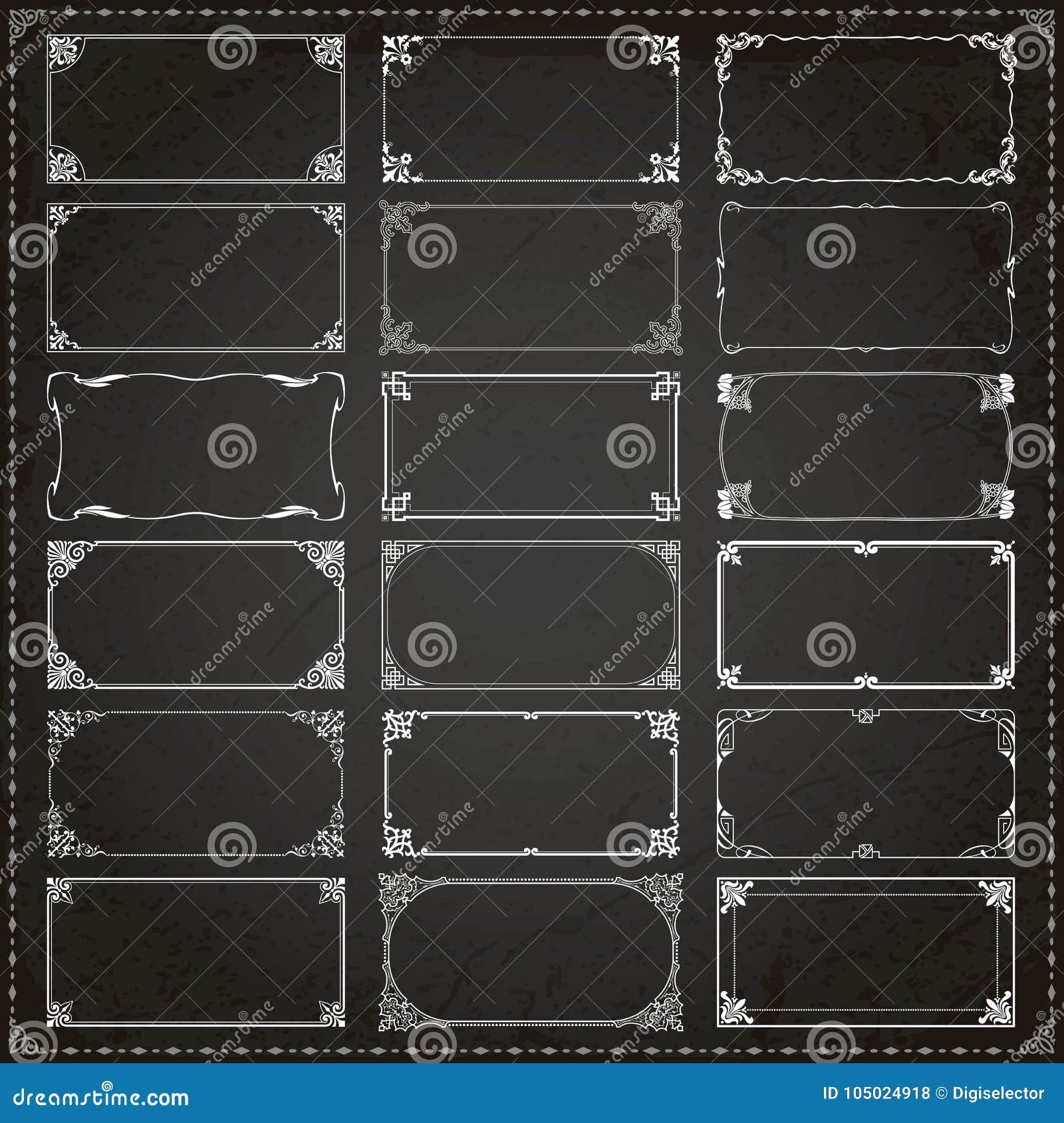 Decorative Frames and Borders Rectangle 2x1 Proportions Set 4 Stock ... Decorative Frames and Borders Rectangle 2x1 Proportions Set 4 Stock ...