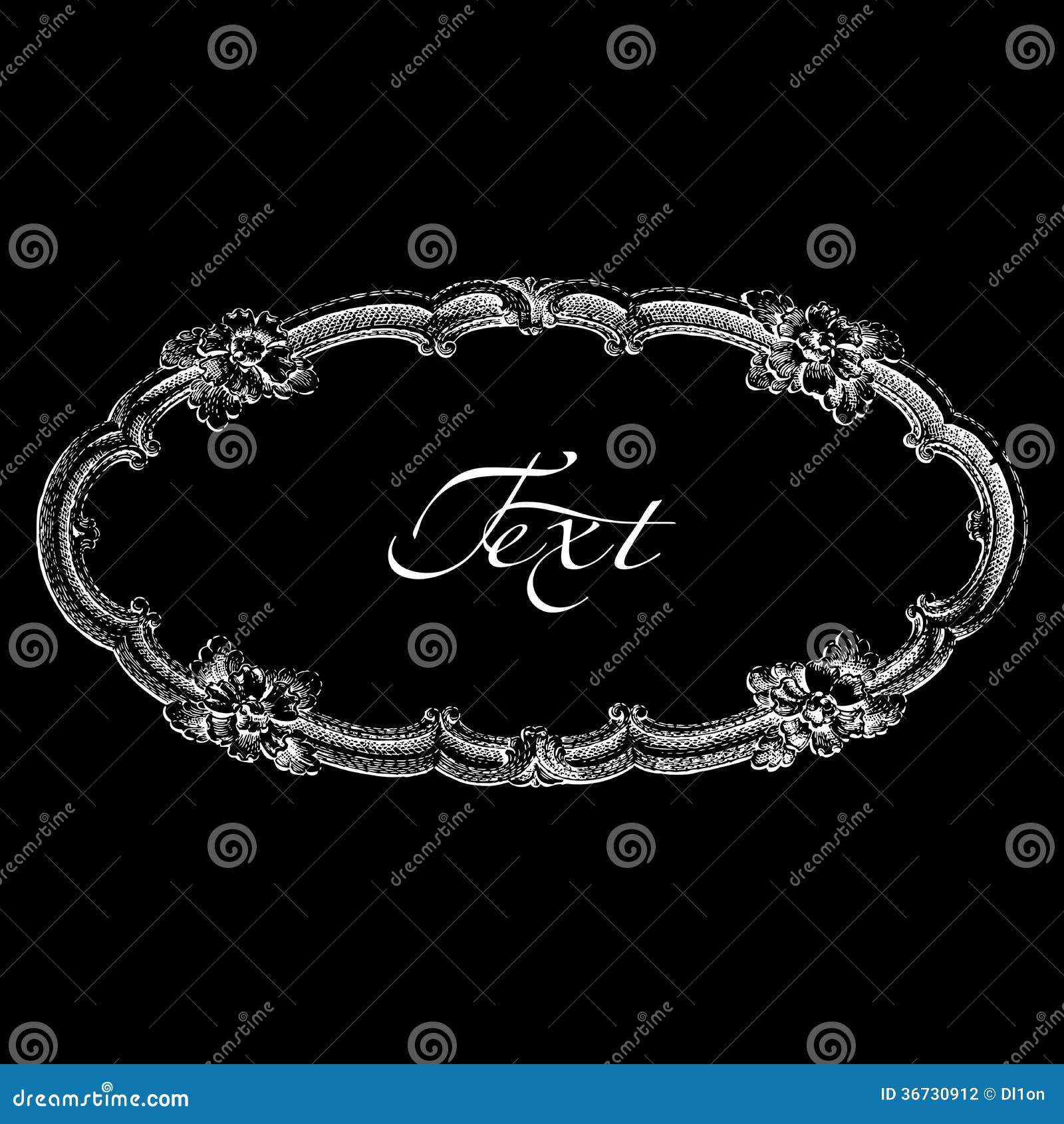Decorative Vintage Ornate Banner. Stock Vector - Illustration of shape ...