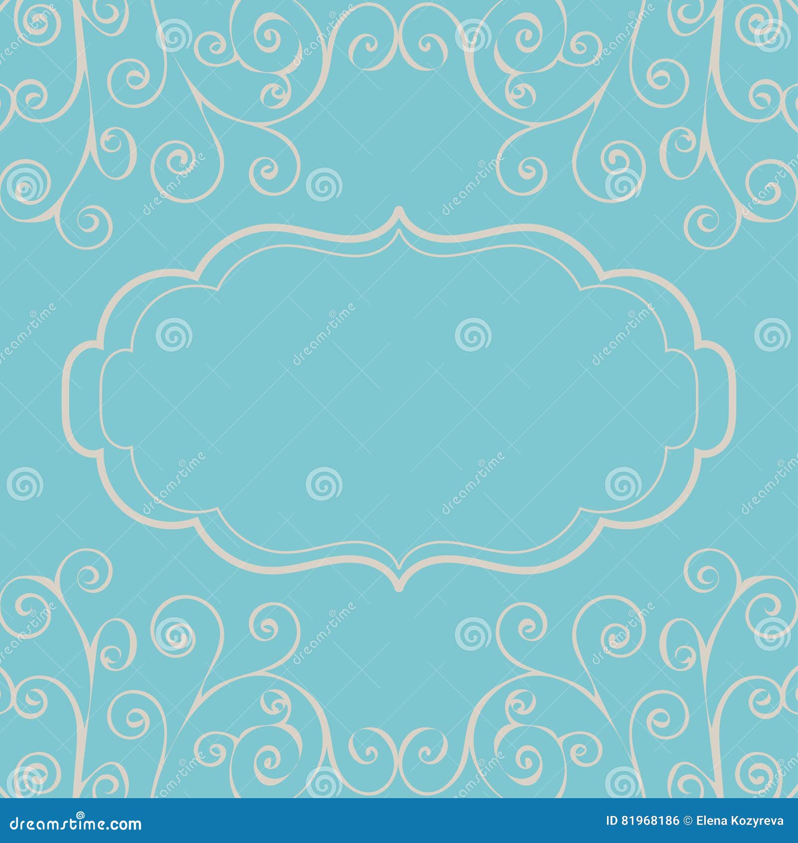 Decorative Vintage Pattern Text Background. Stock Vector - Illustration ...