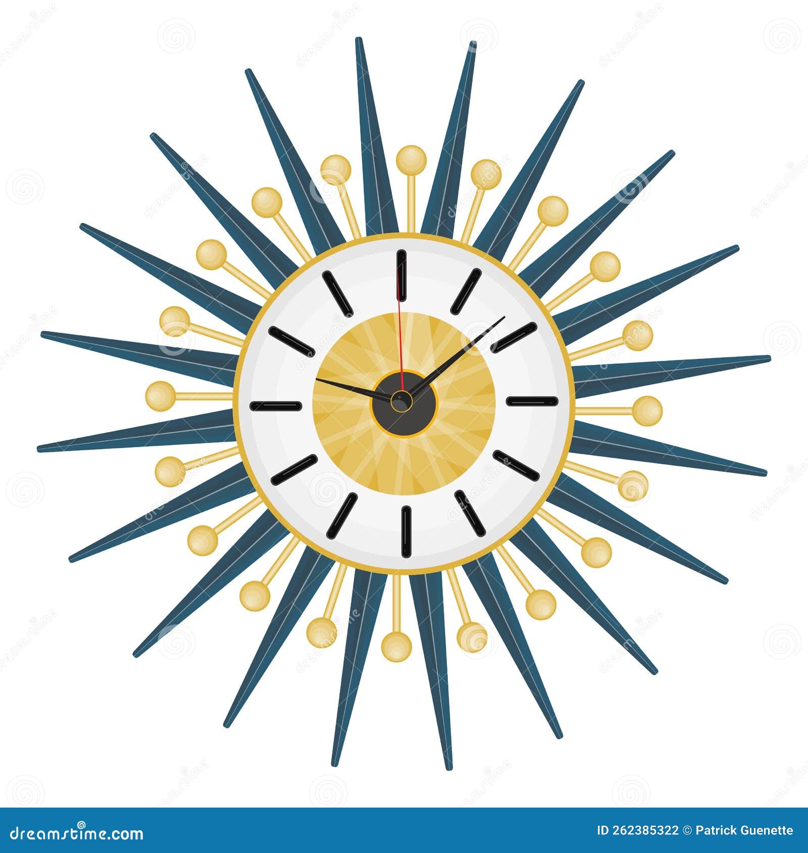 Decorative Wall Clock, Icon Stock Vector - Illustration of home ...