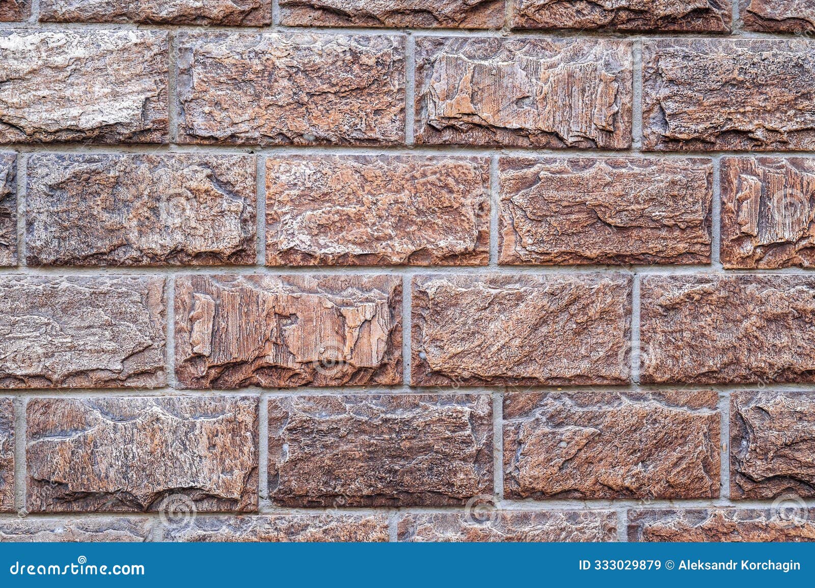 Decorative Wall Made of Decorative Bricks Stock Image - Image of stone ...