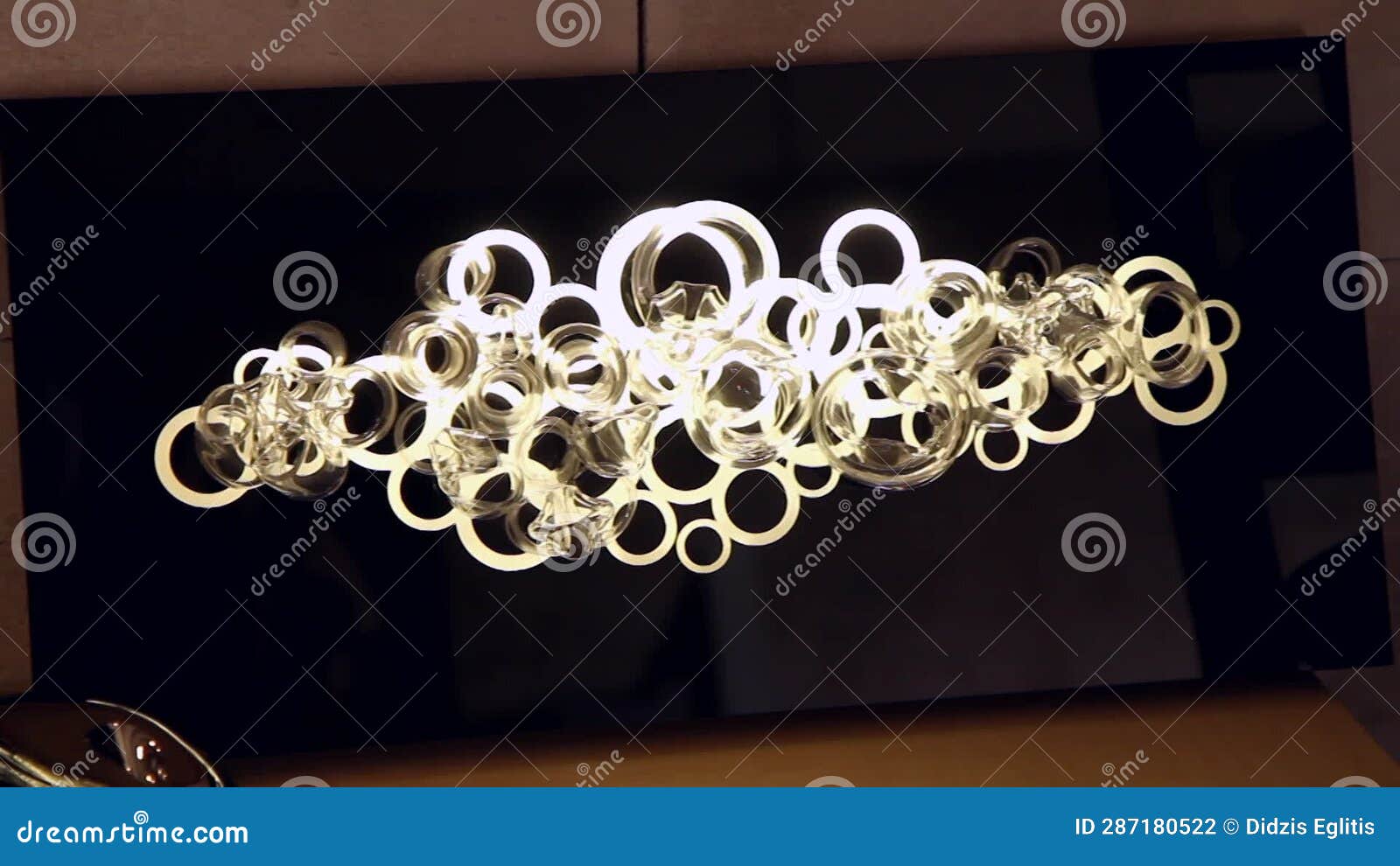 Decorative Wall Picture - Light Panel Stock Footage - Video of ...