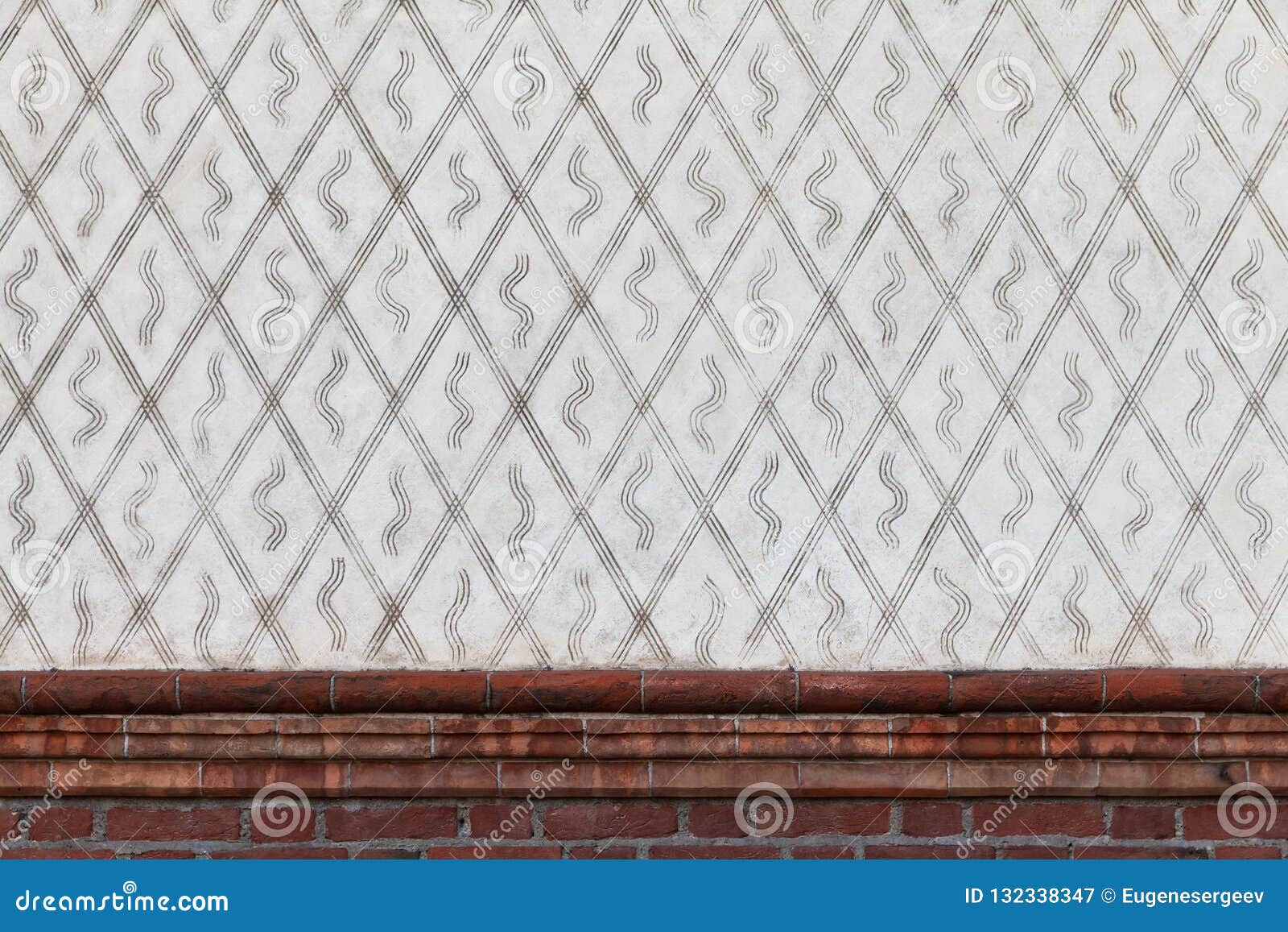 Decorative Wall Stucco with Relief Pattern Stock Image - Image of ...