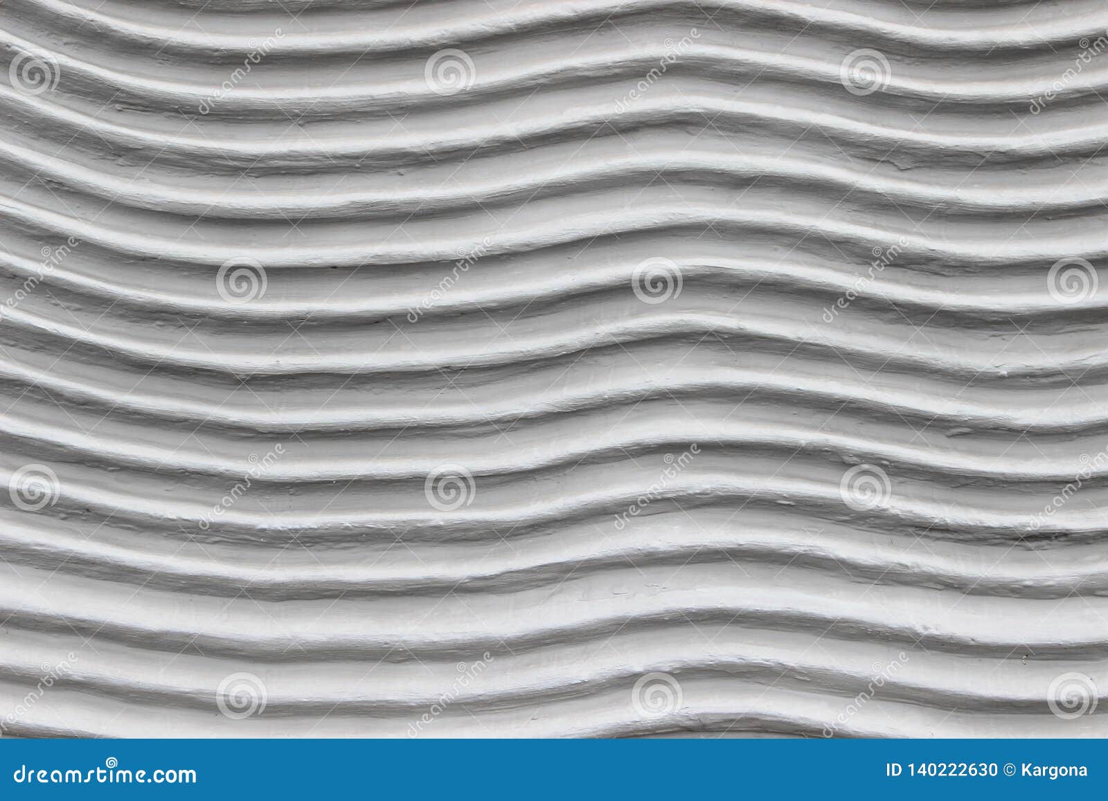 A Decorative Wall with a Wavy Structure Painted in Gray Stock Photo ...