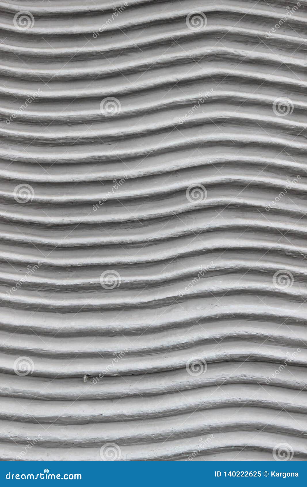 A Decorative Wall with a Wavy Structure Painted in Gray Stock Image ...