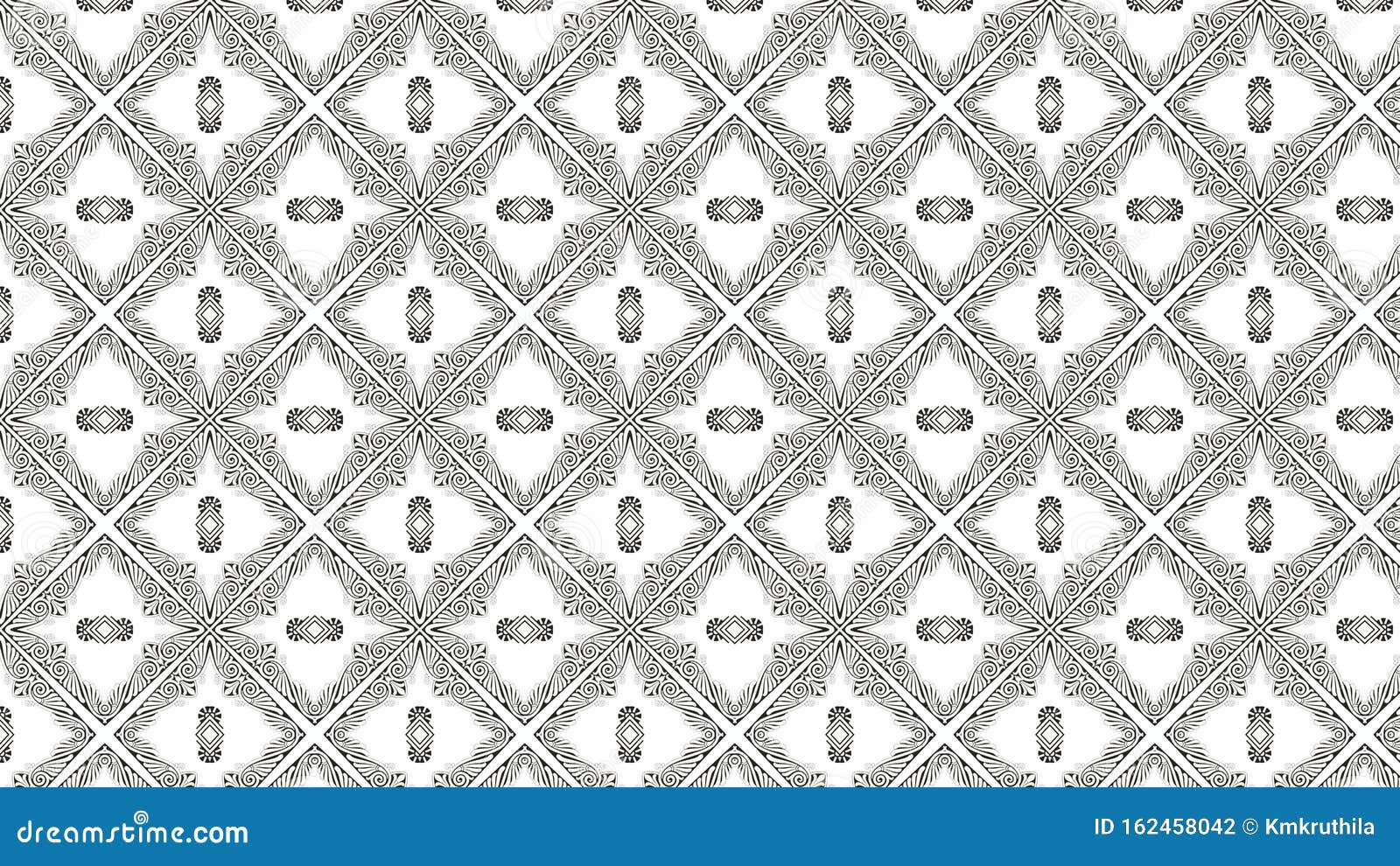 Decorative Wallpaper Pattern Stock Illustration - Illustration of ...
