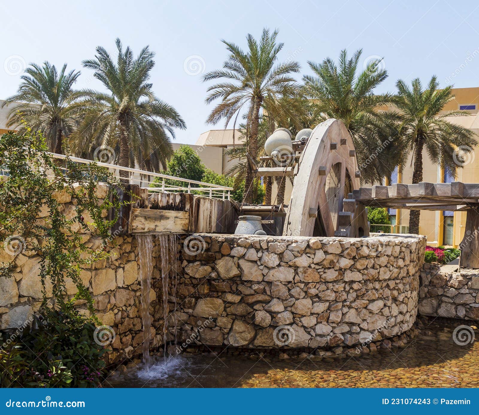 Decorative Water Wheel in the Garden. Hobby Editorial Stock Photo ...