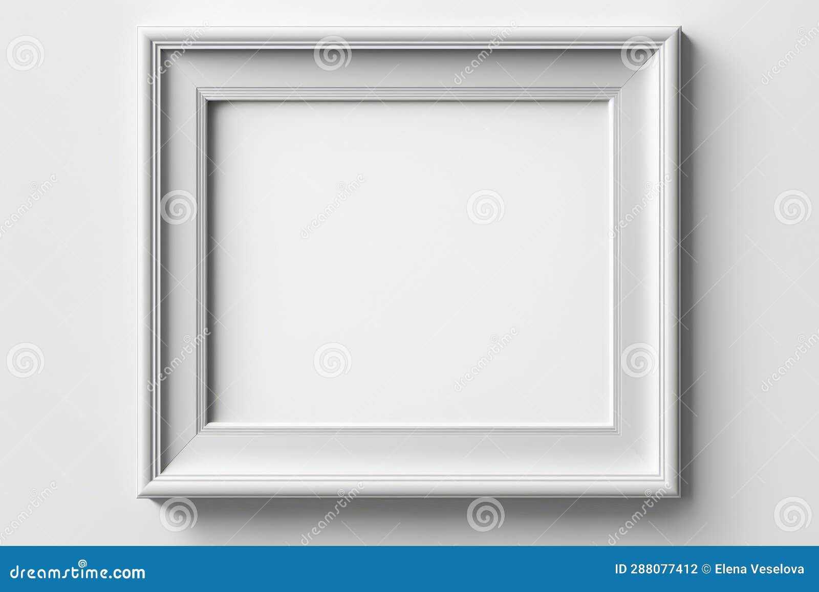 Decorative White Frame on Pink Background, Graphic Mock Up for Art ...