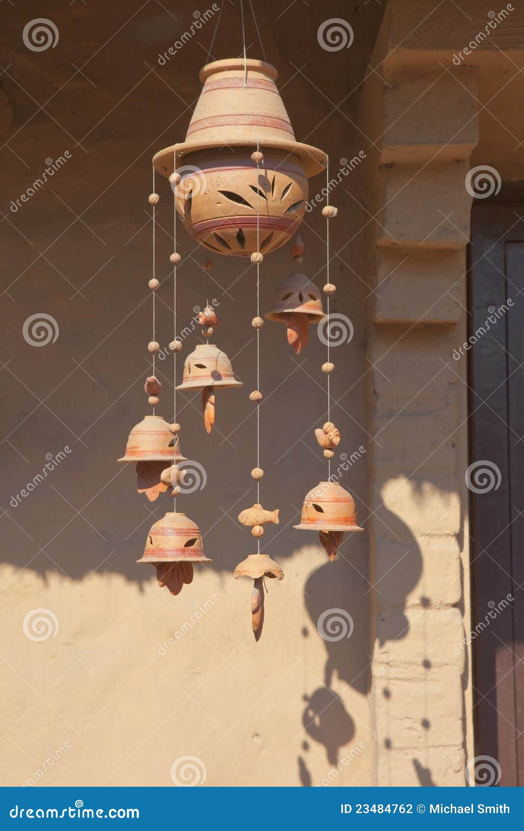 Decorative wind chime stock photo. Image of terracotta - 23484762