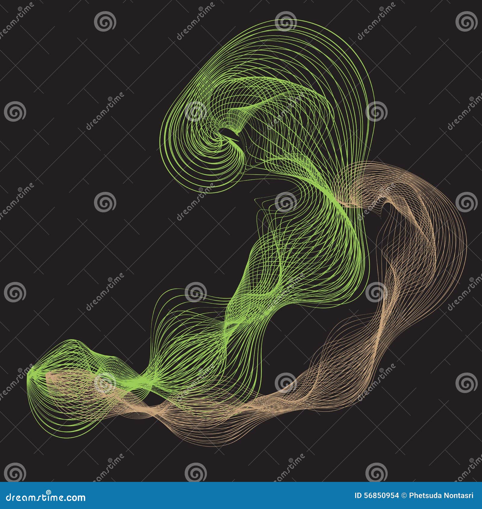 Decorative Wind Smoke Pattern Background Vector Illustration Design ...