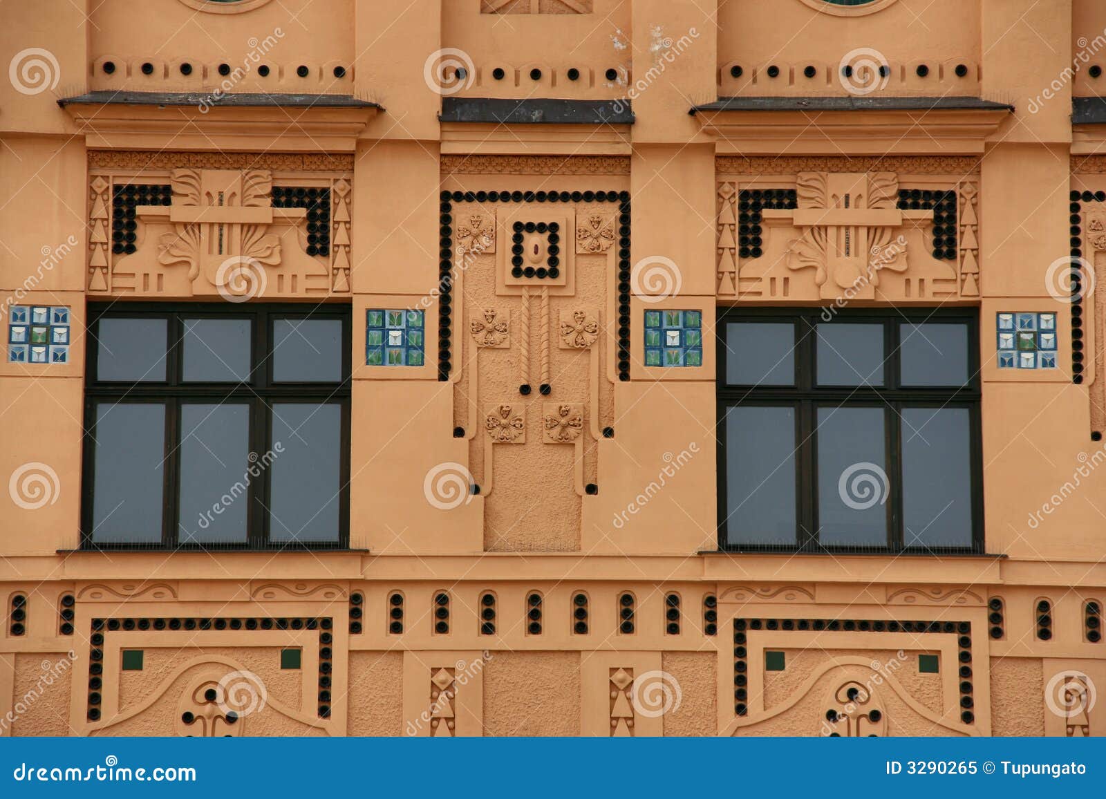 Decorative windows stock image. Image of orange, decorated - 3290265