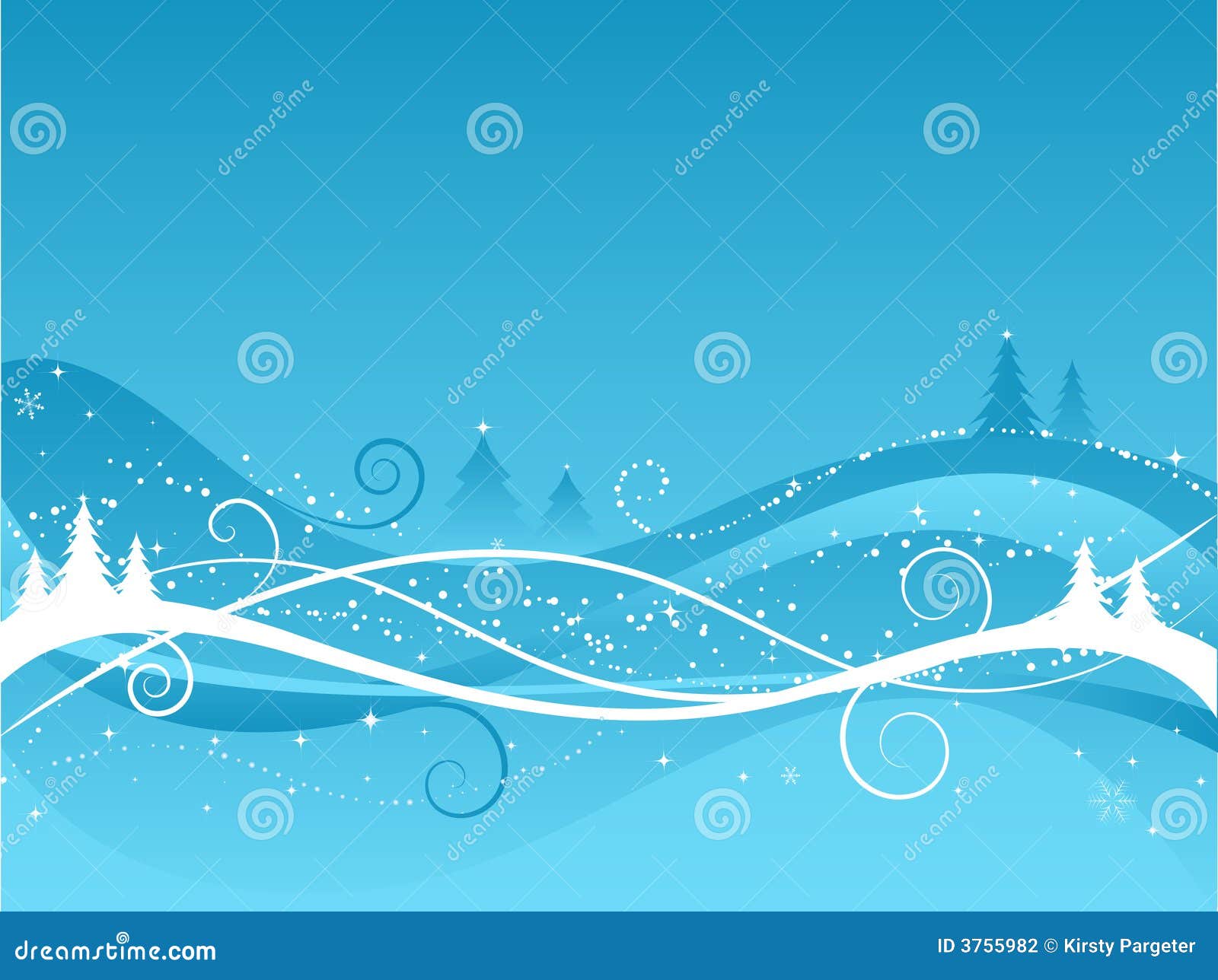 Decorative winter abstract stock vector. Illustration of starry - 3755982