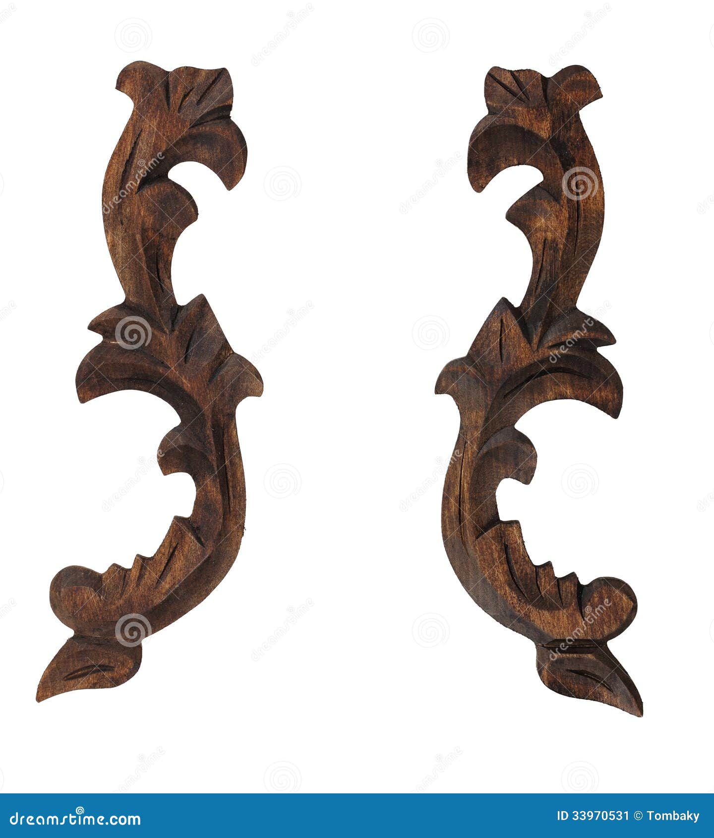 Decorative Wooden Ornament Pattern Stock Image - Image of cutout ...