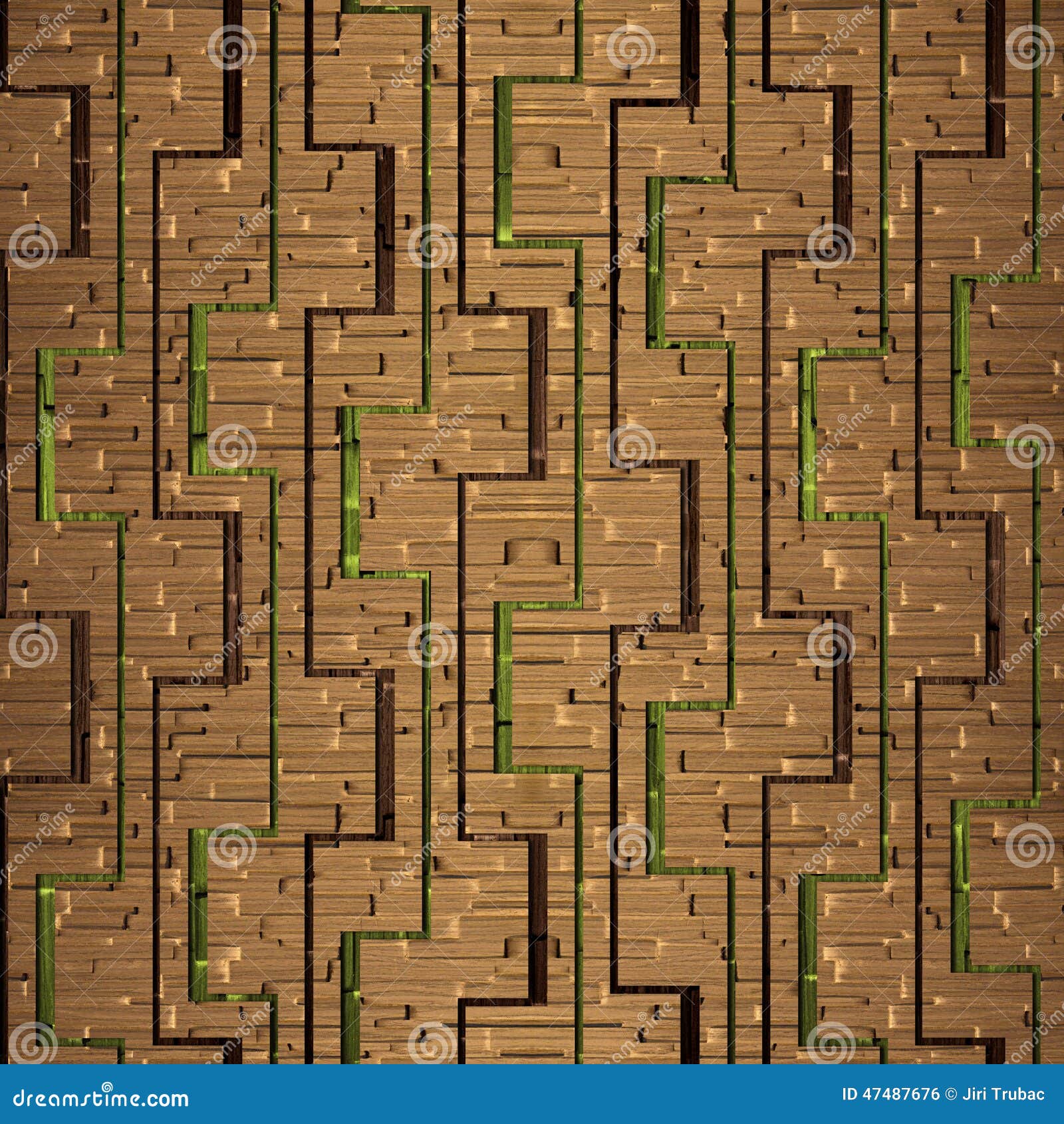 Decorative Wooden Pattern for Seamless Background Stock Illustration ...