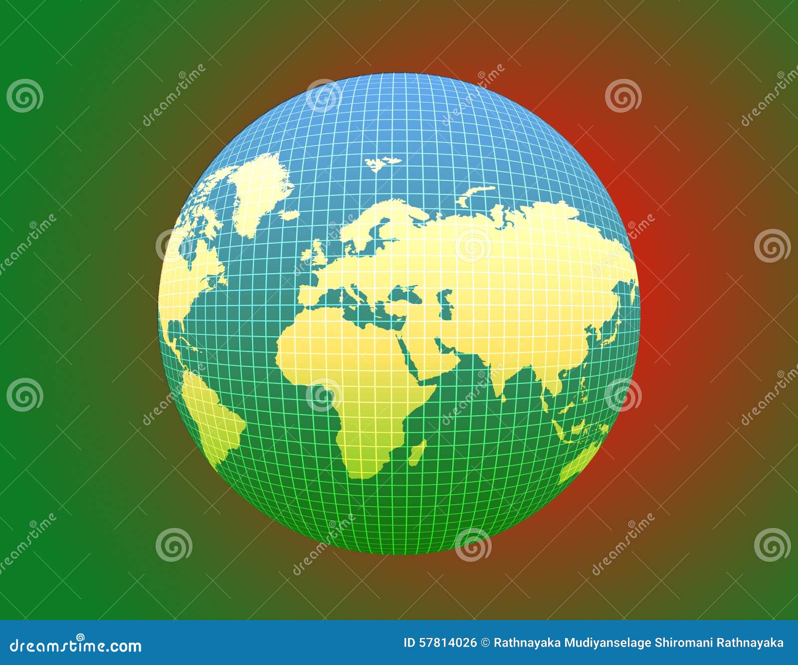 Decorative world globe stock illustration. Illustration of worldwide ...