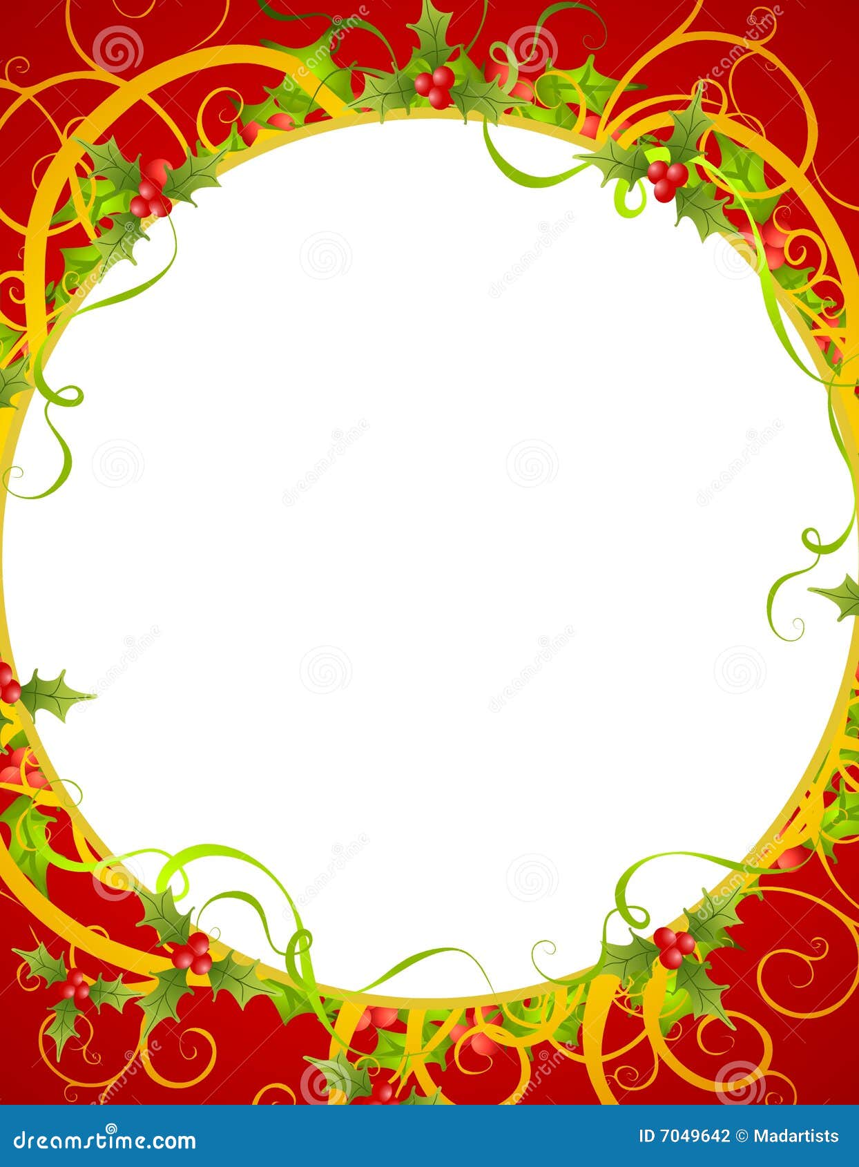 Decorative Wreath Background 2 Stock Illustration - Illustration of ...