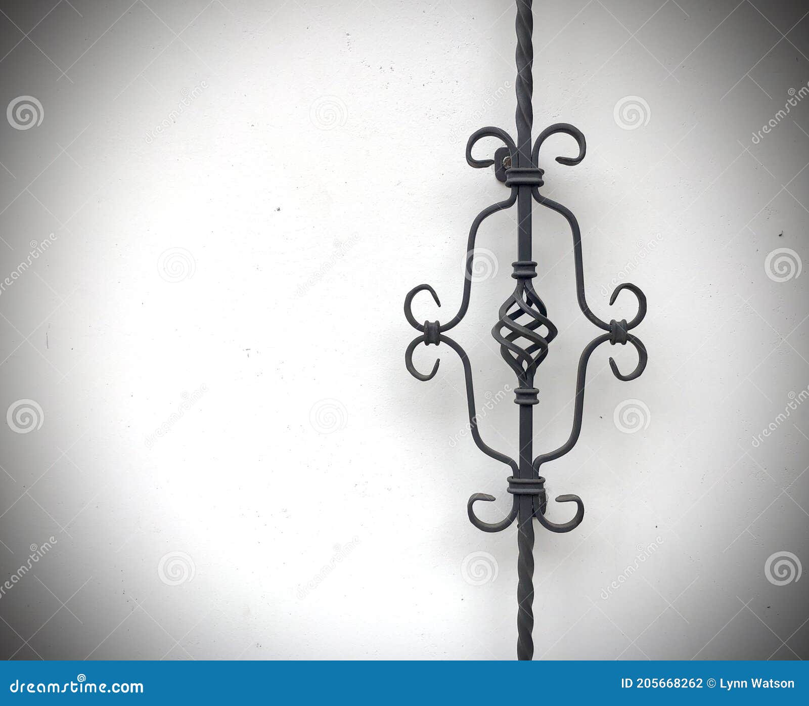 Decorative Wrought Iron Design Stock Photo - Image of craft, design ...