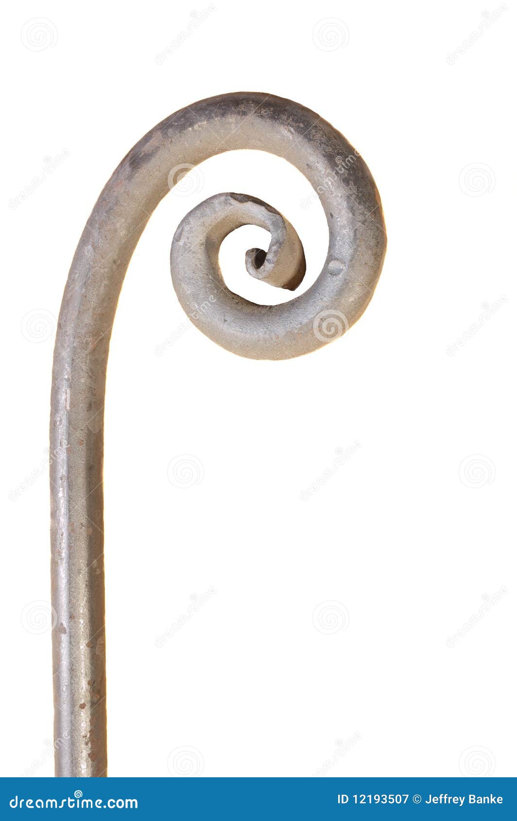 Decorative Wrought Iron Scroll Stock Image - Image of bending, pounding ...