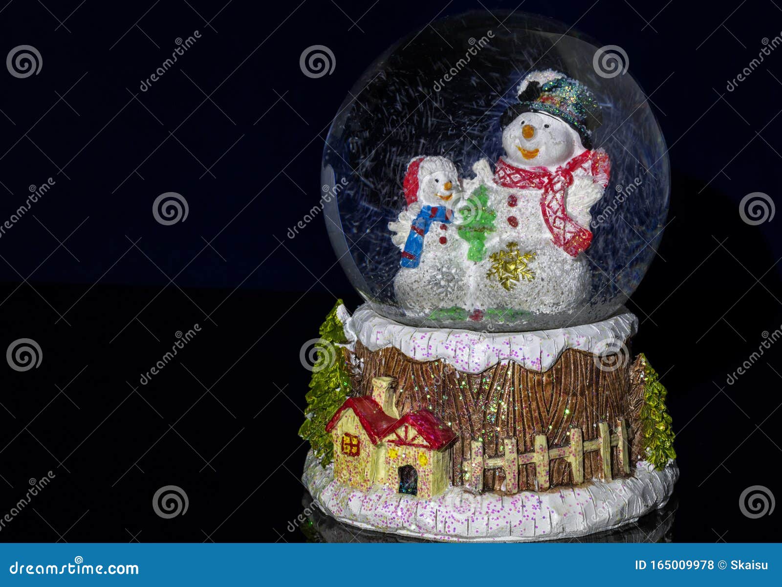 A decorative xmas snowball stock photo. Image of background - 165009978