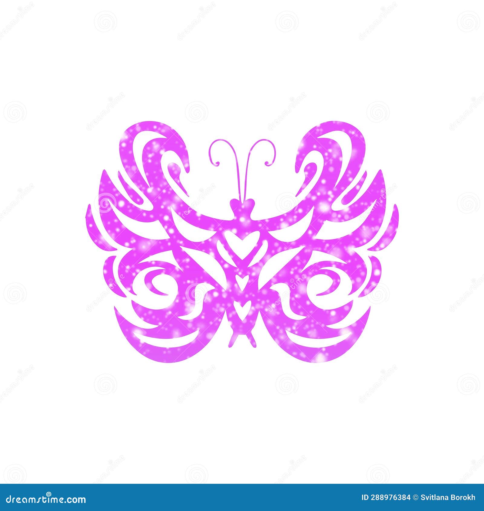 Decorative Y2k Glitter Shiny Butterfly Stock Illustration ...