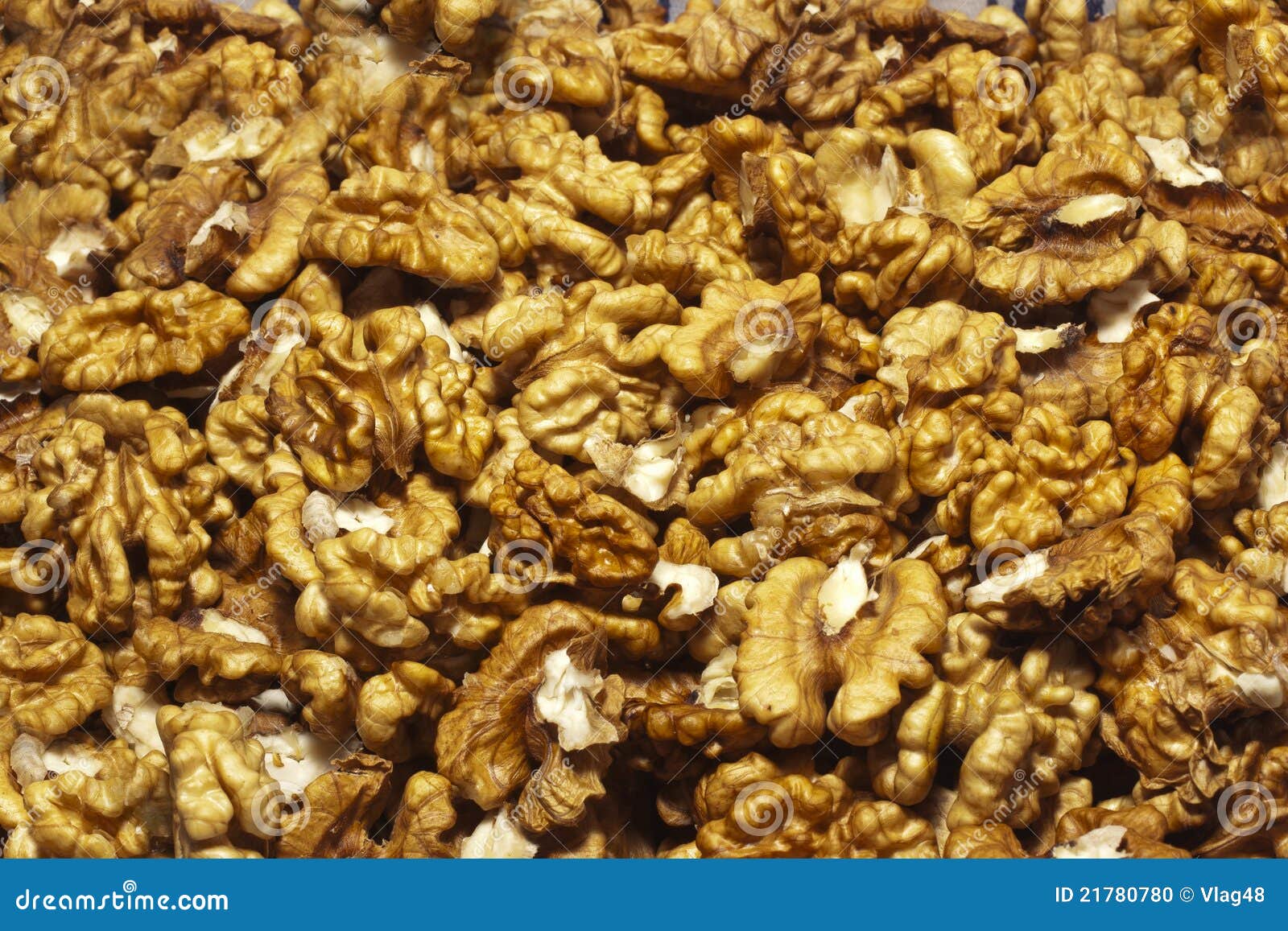 Decorticated grain walnut. stock photo. Image of additive - 21780780