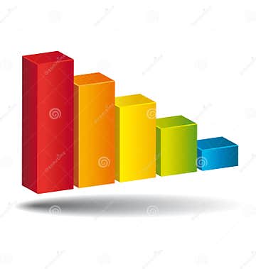 Decrease diagram stock vector. Illustration of gain, graph - 9705186