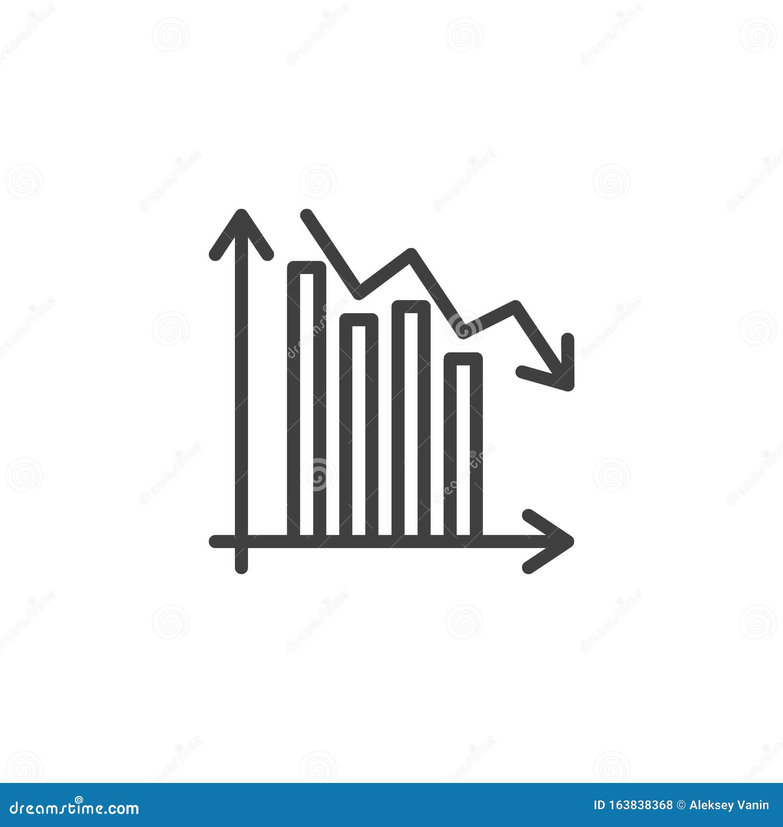 Decrease Diagram Vector Illustration | CartoonDealer.com #9705186