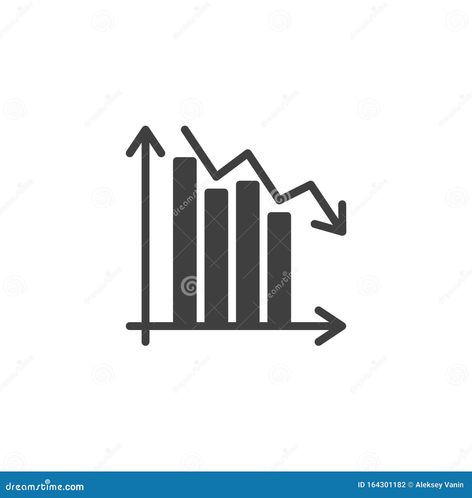 Decrease Diagram Vector Illustration | CartoonDealer.com #9705186