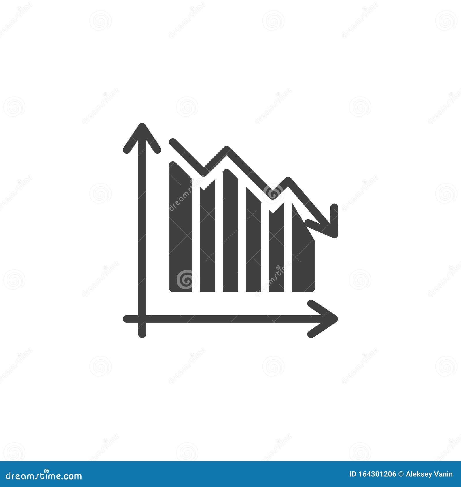 Decrease Diagram Vector Illustration | CartoonDealer.com #9705186