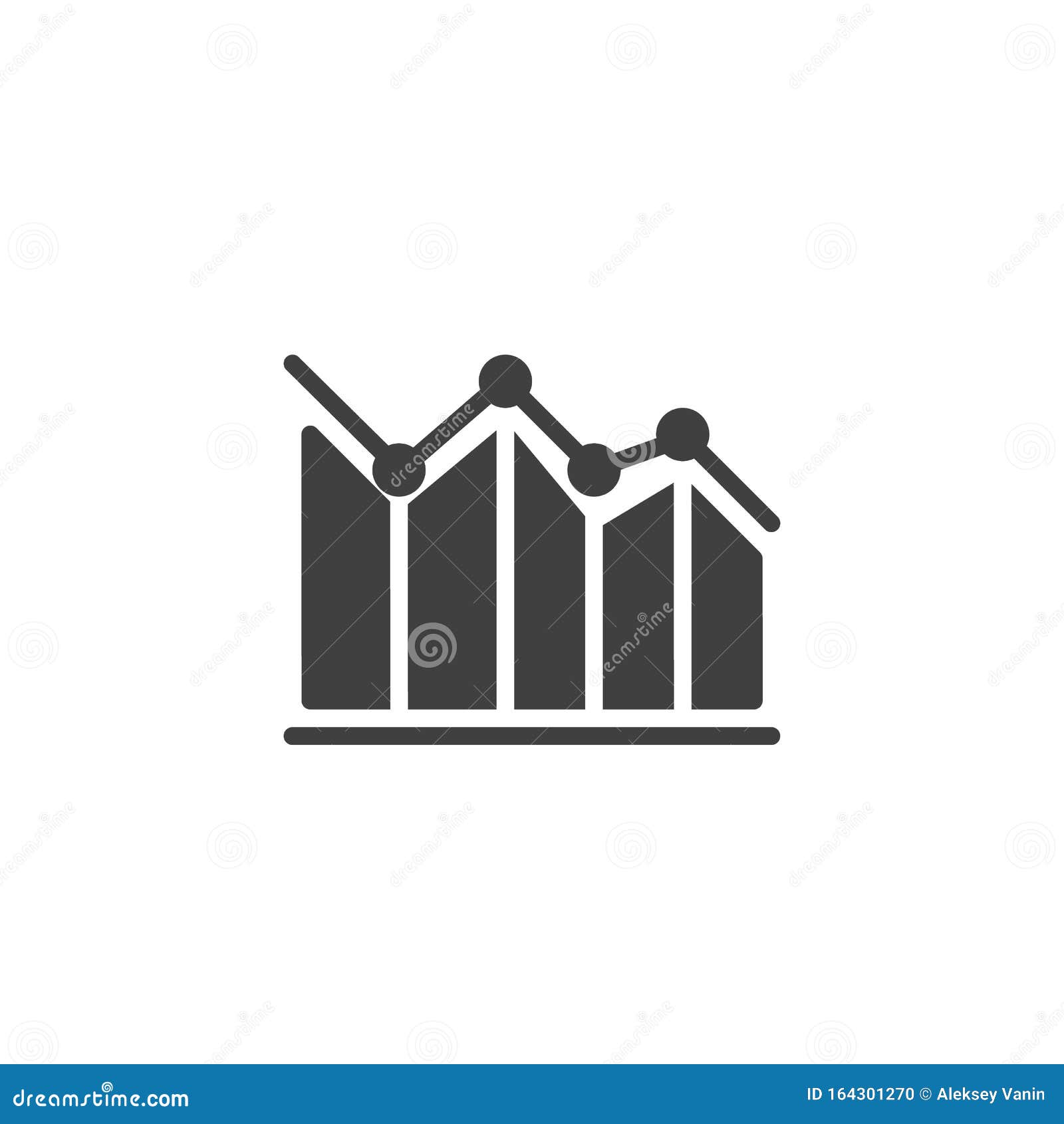 Decrease Diagram Vector Icon Stock Vector - Illustration of design ...
