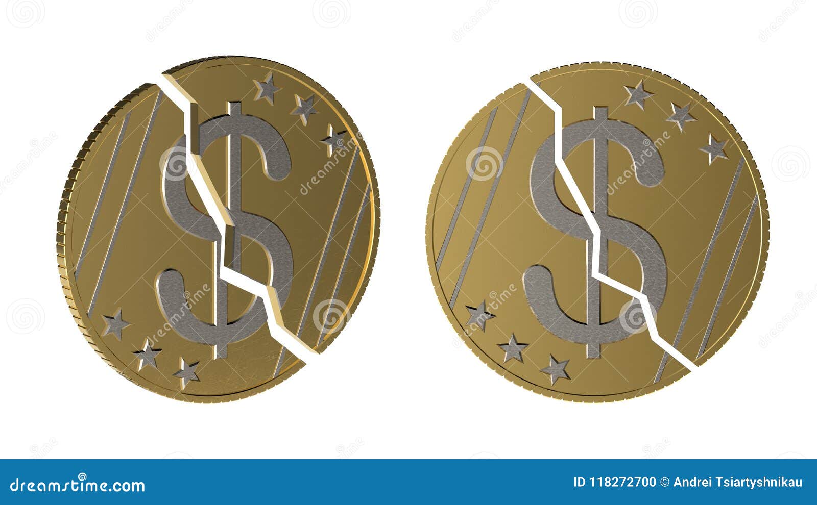 Split The Currency Of The Dollar. Currency Depreciation. Oil Production ...