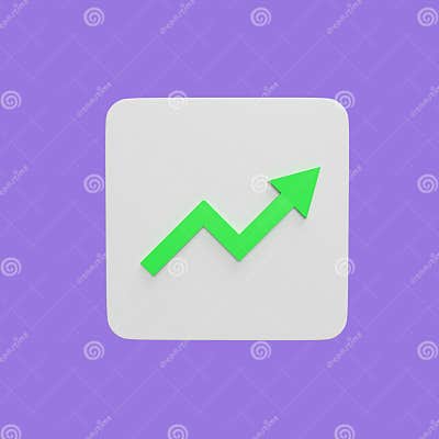 Decrease Graph 3d Icon Model Cartoon Style Concept. Render Illustration Stock Illustration ...