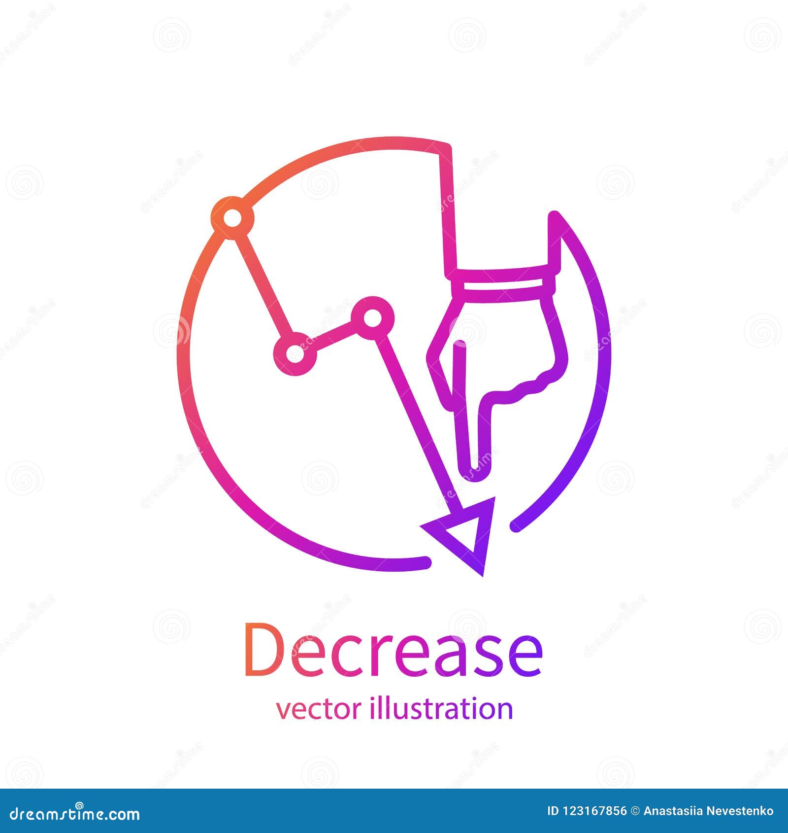 3d Decrease Graph Stock Photography | CartoonDealer.com #14222810