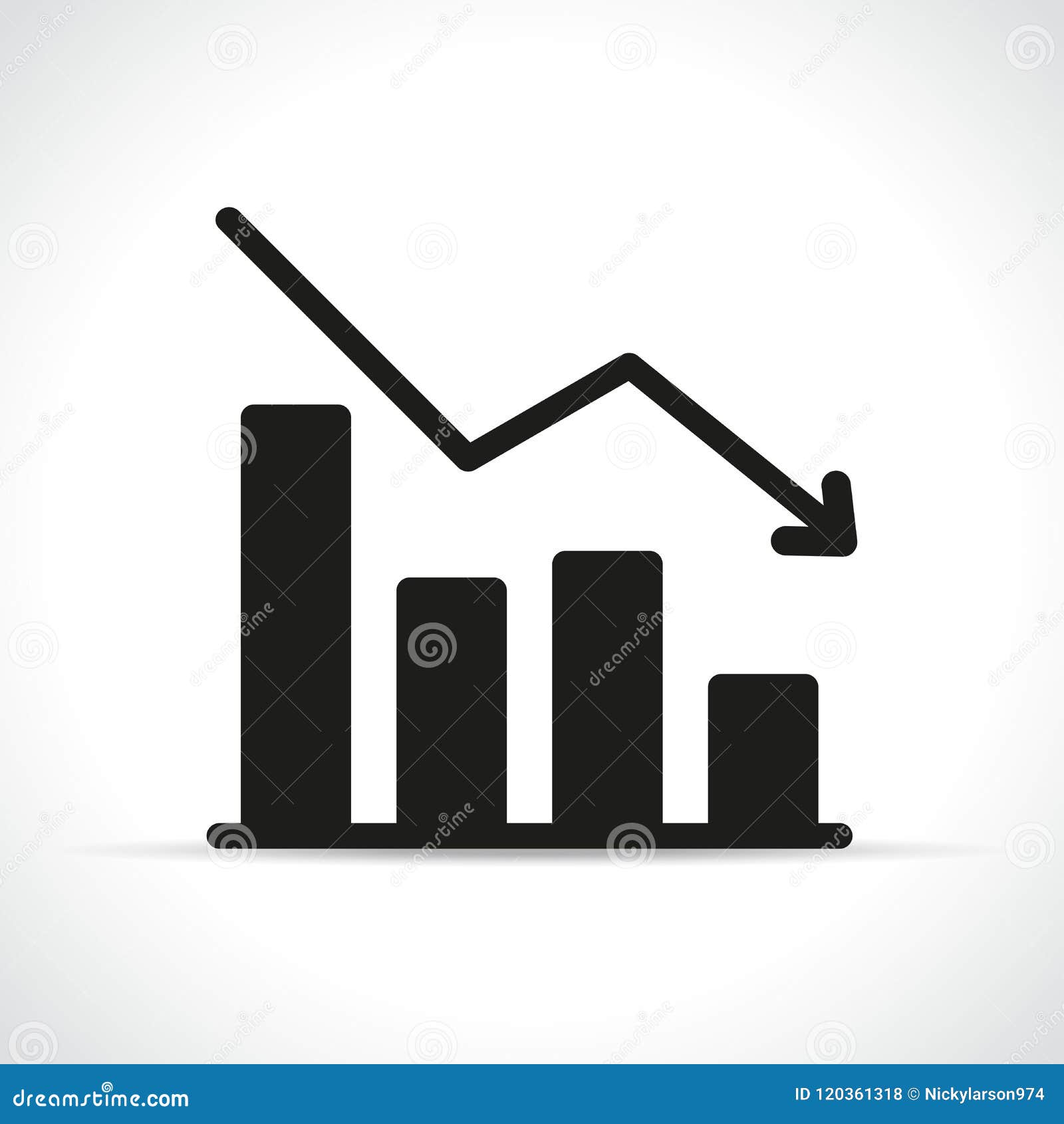 3d Decrease Graph Royalty-Free Stock Photography | CartoonDealer.com ...